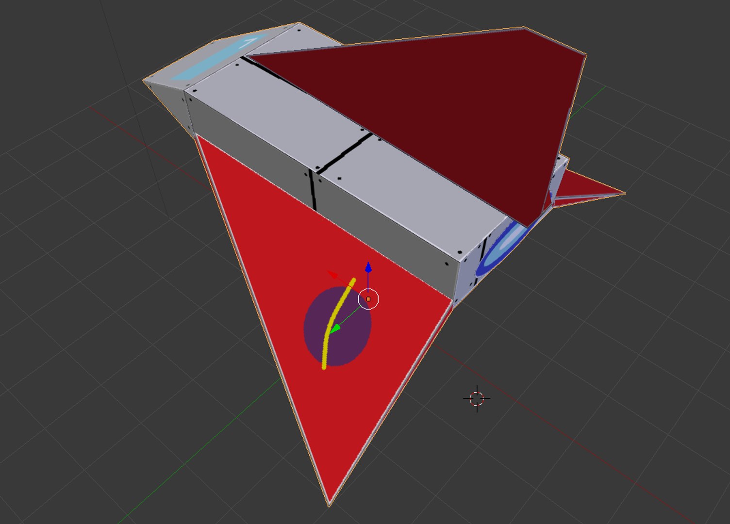 Free Pixel Spaceship 3d Model