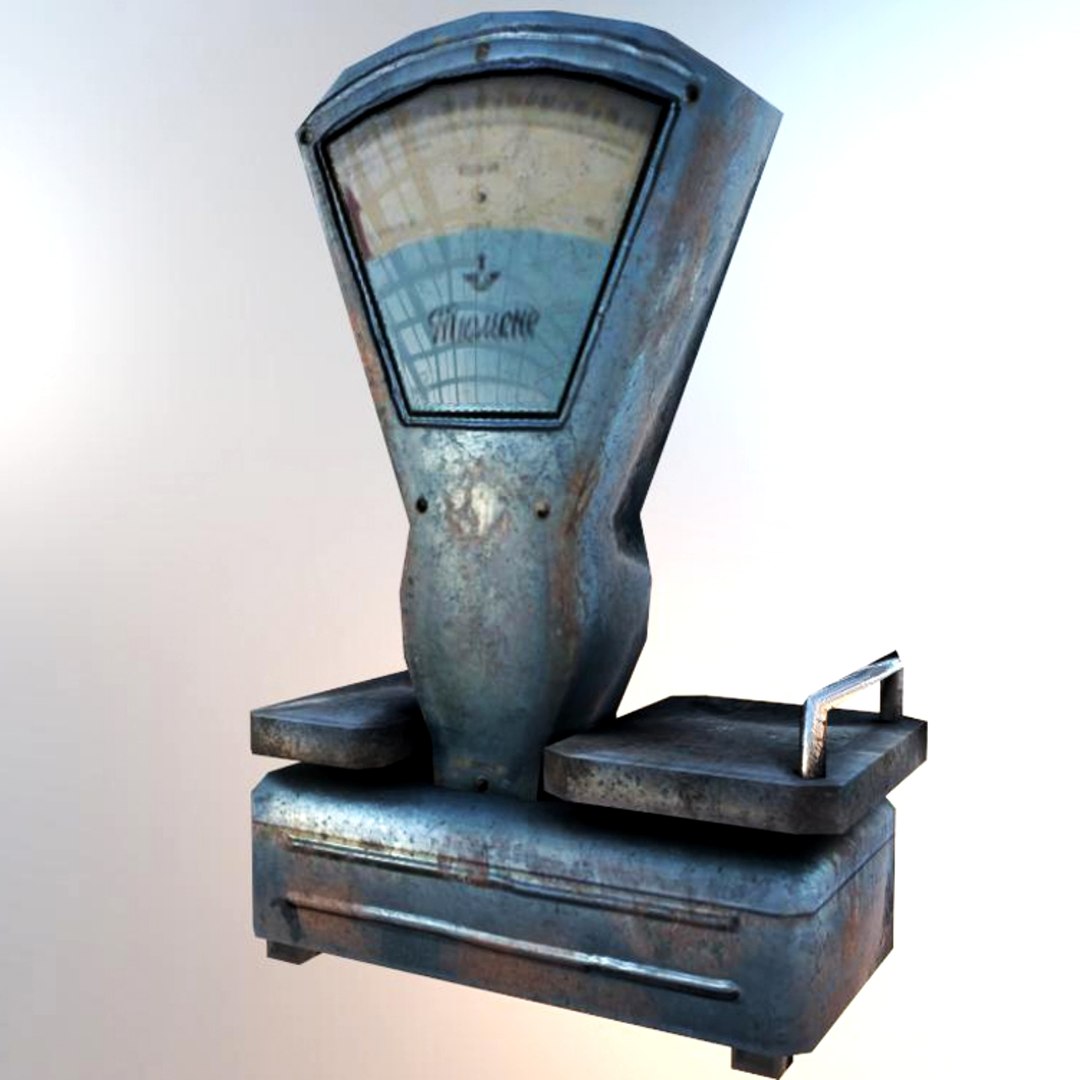 3D Old Scales Model - TurboSquid 1230393