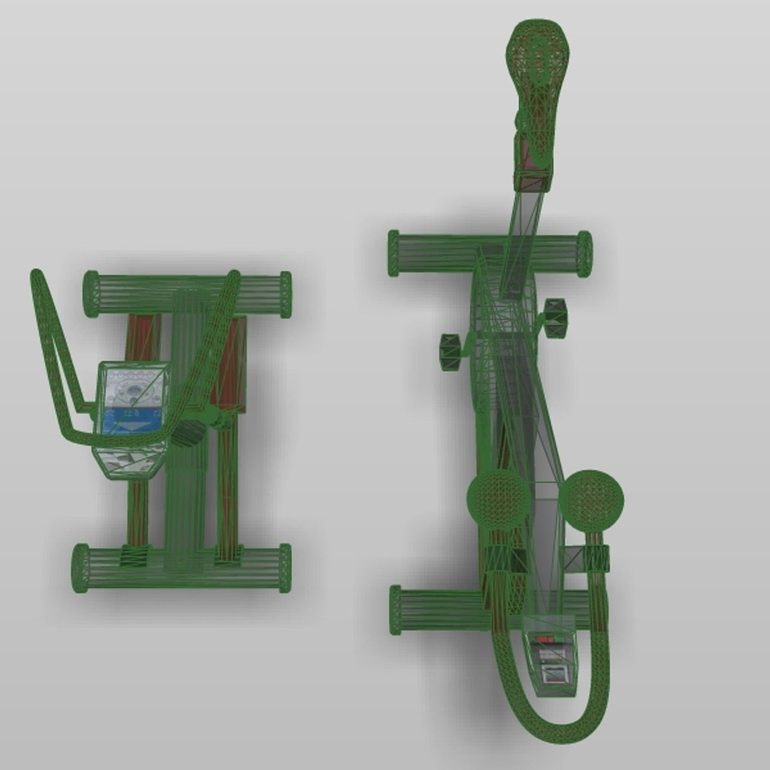 3d fitness exercise machines model