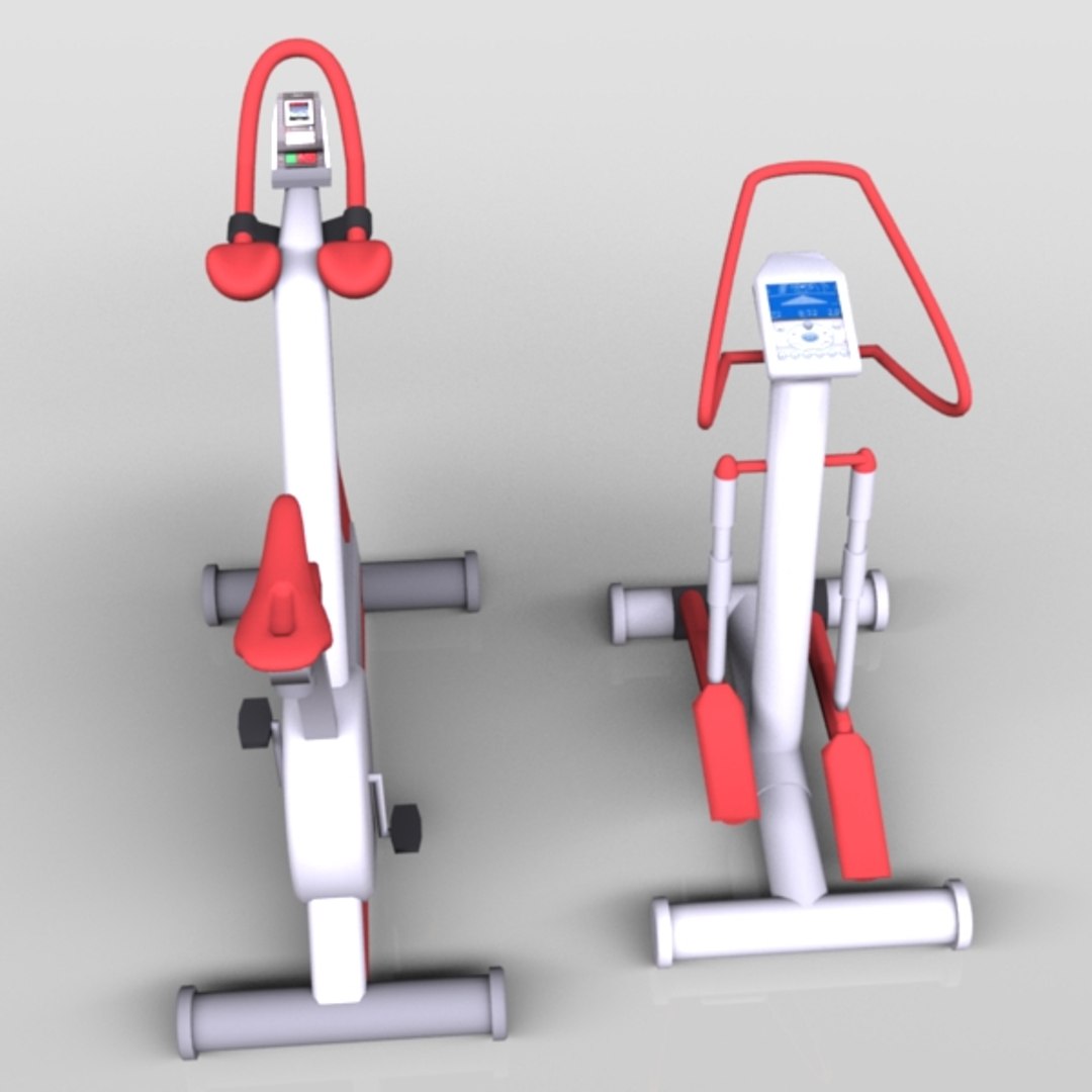 3d fitness exercise machines model