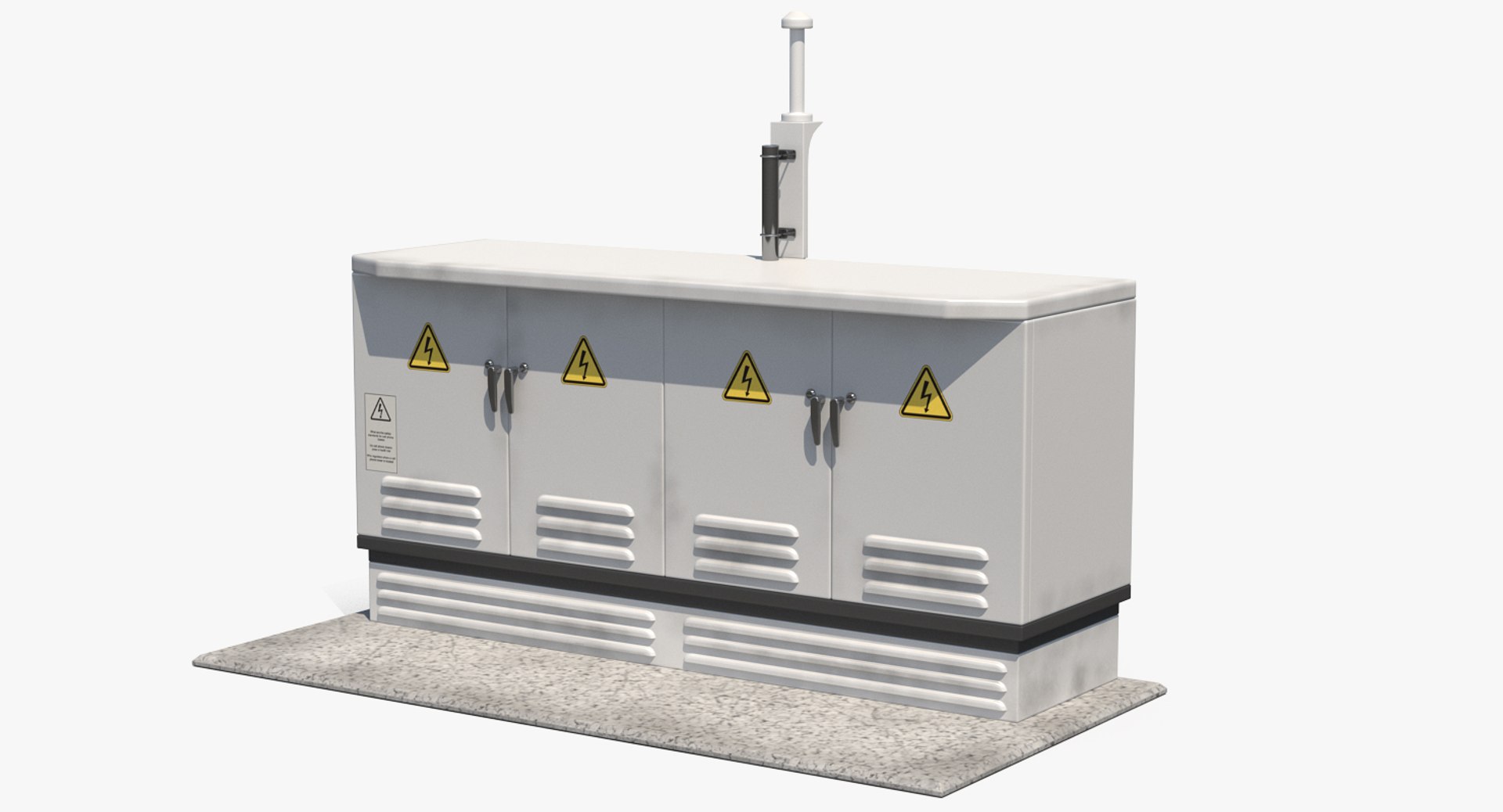Outdoor Electric Cabinets Collection 3D Model - TurboSquid 2516974