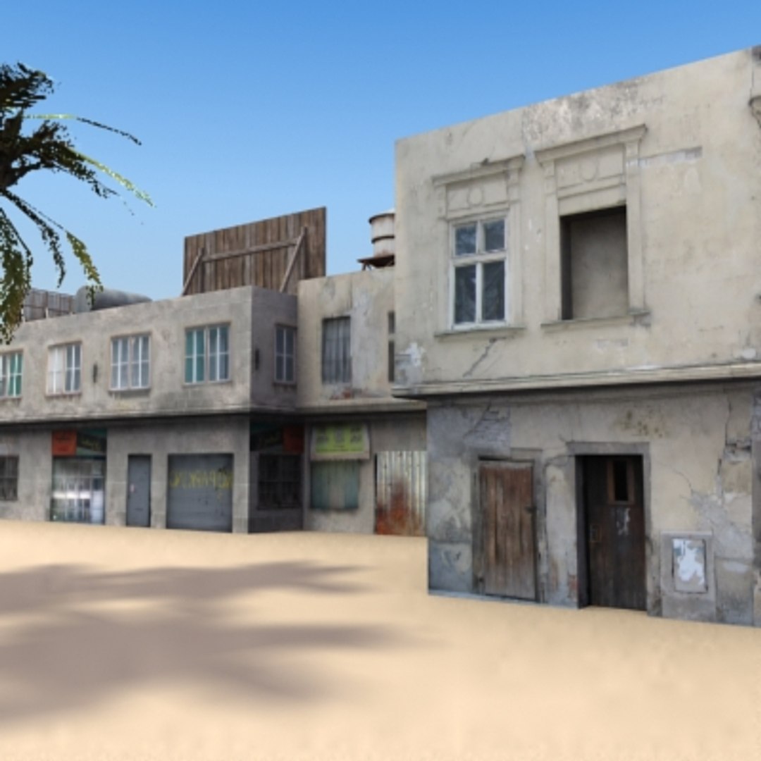 Shop Buildings 3d 3ds