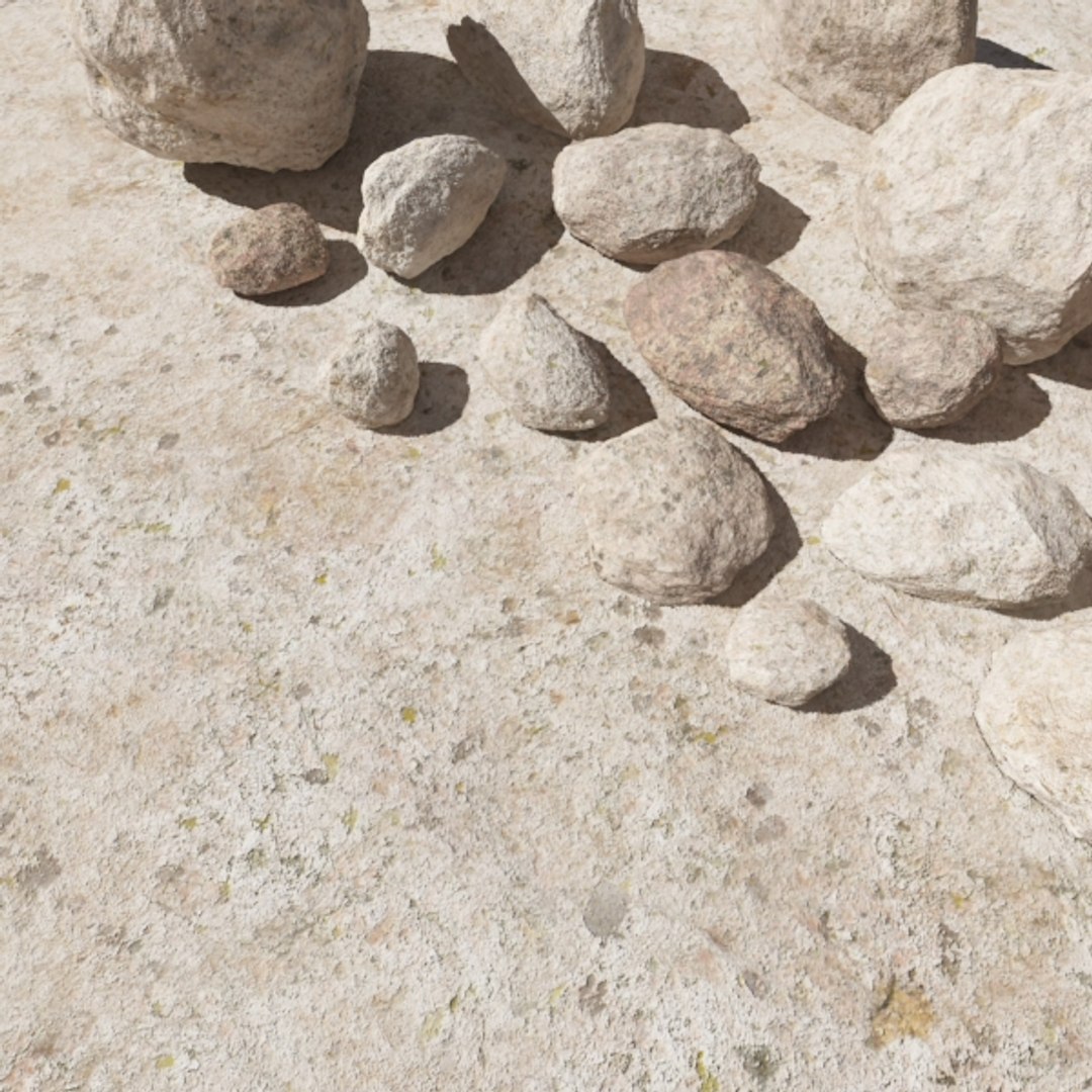 3d Model Stone Wall - Rocks