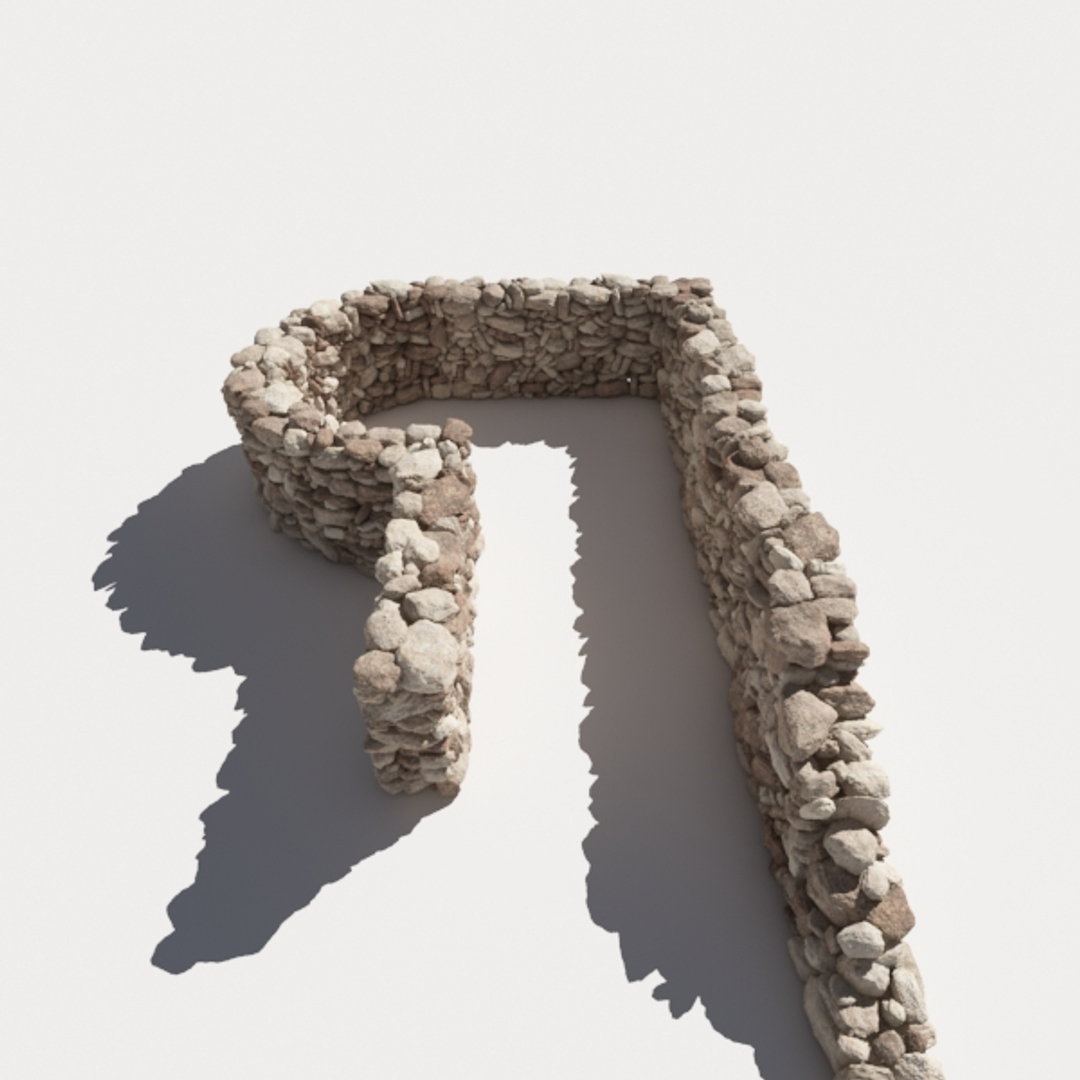 3d Model Stone Wall - Rocks