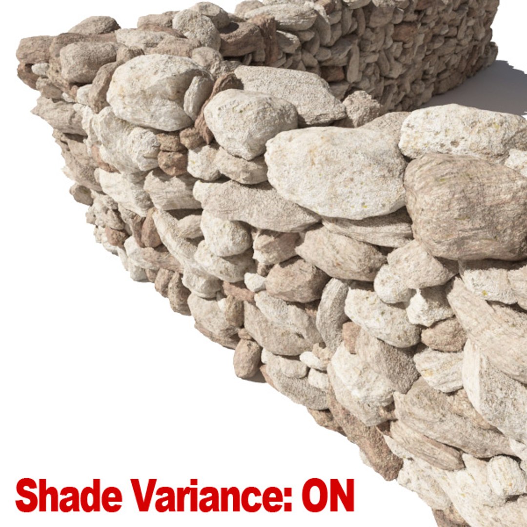 3d Model Stone Wall - Rocks