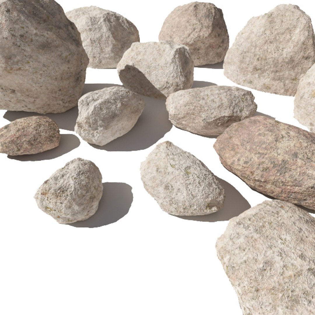 3d Model Stone Wall - Rocks