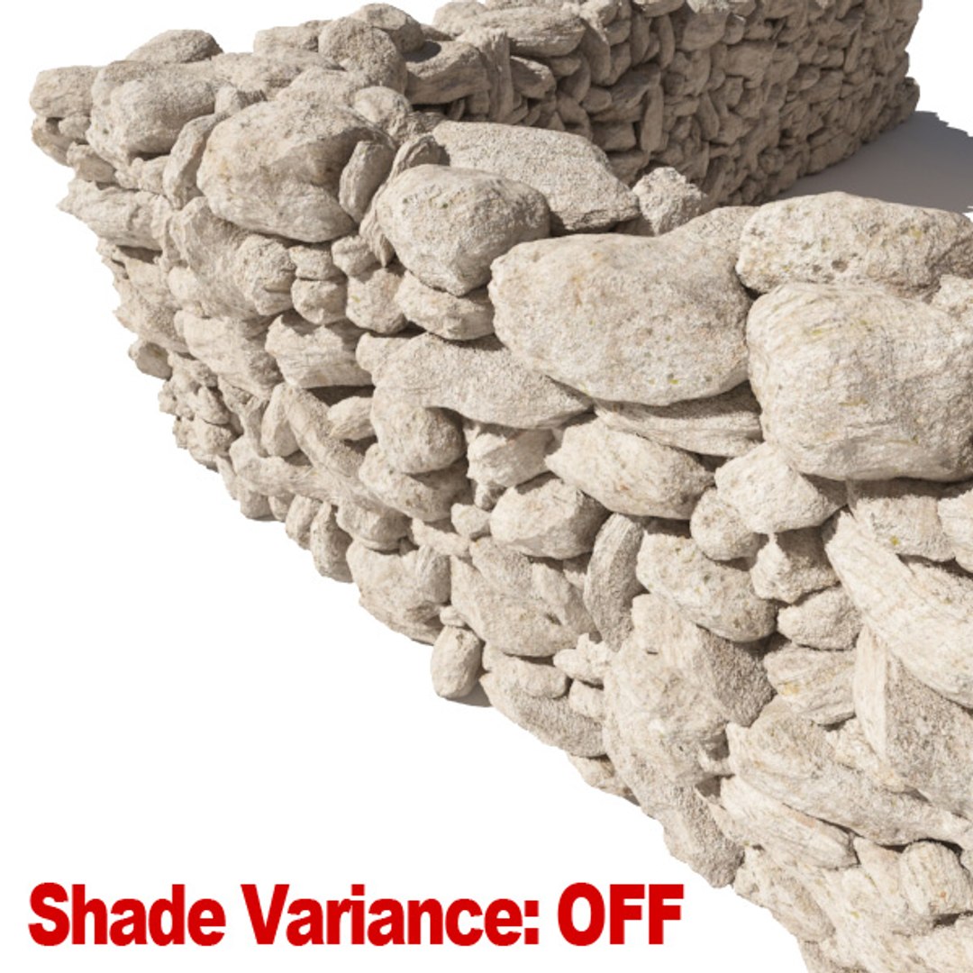 3d Model Stone Wall - Rocks
