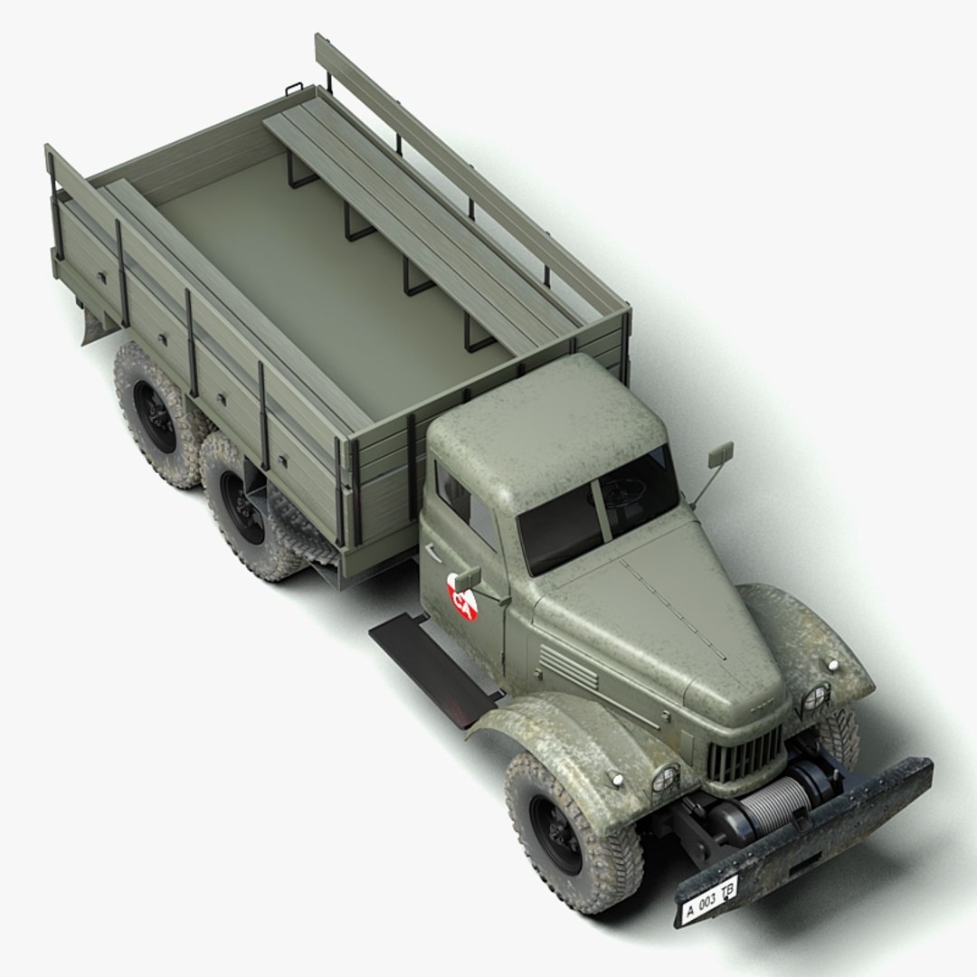 3d Soviet Zil Military Truck