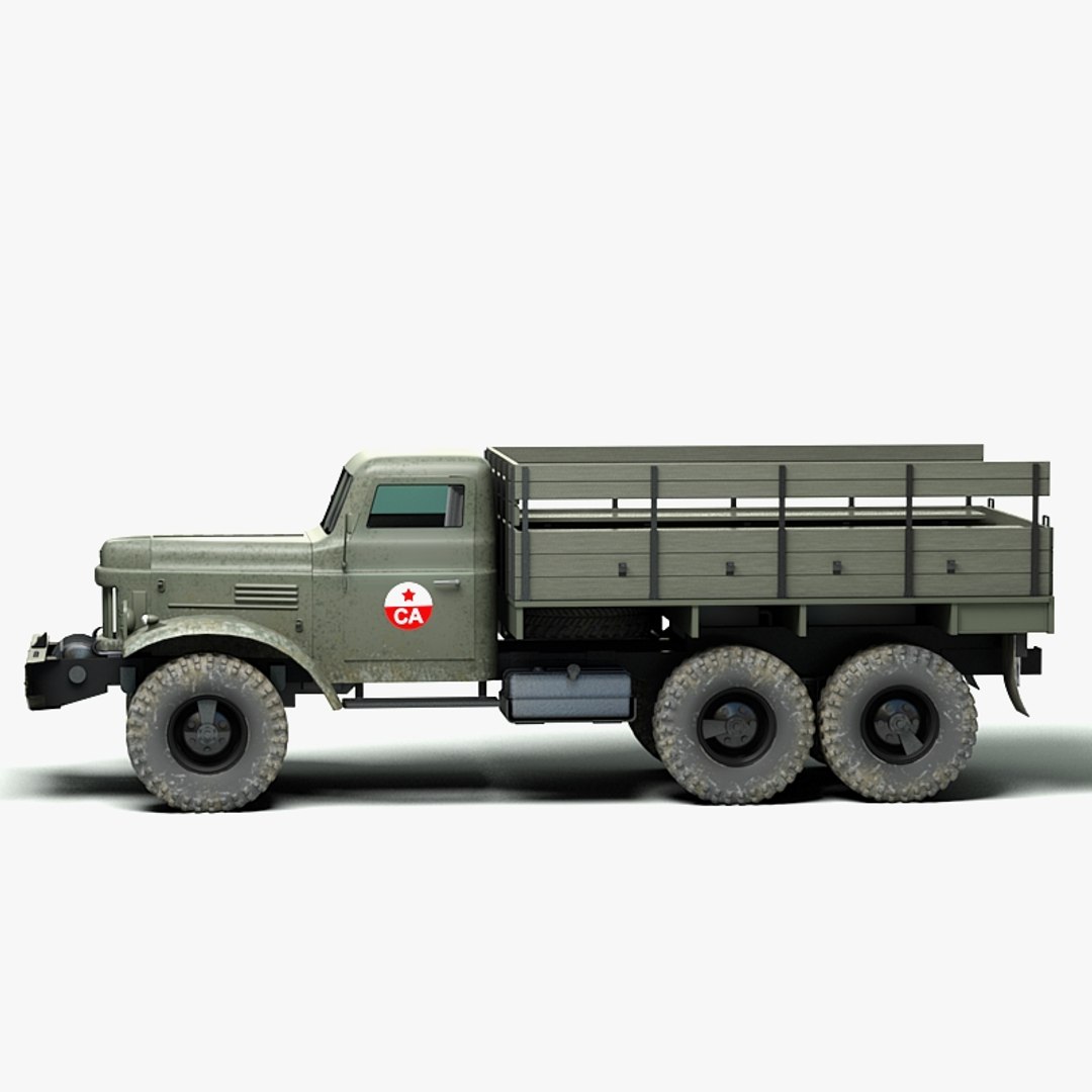 3d Soviet Zil Military Truck