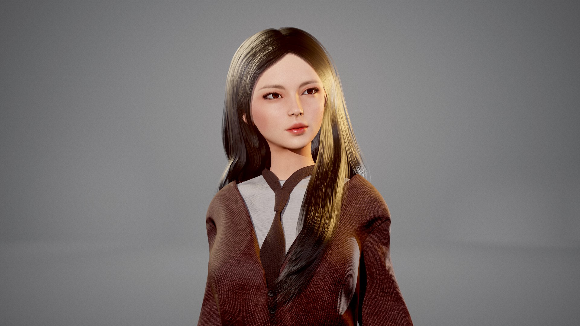 School Girls - SRF Series Female Modular Characters 3D Model - TurboSquid 2218148