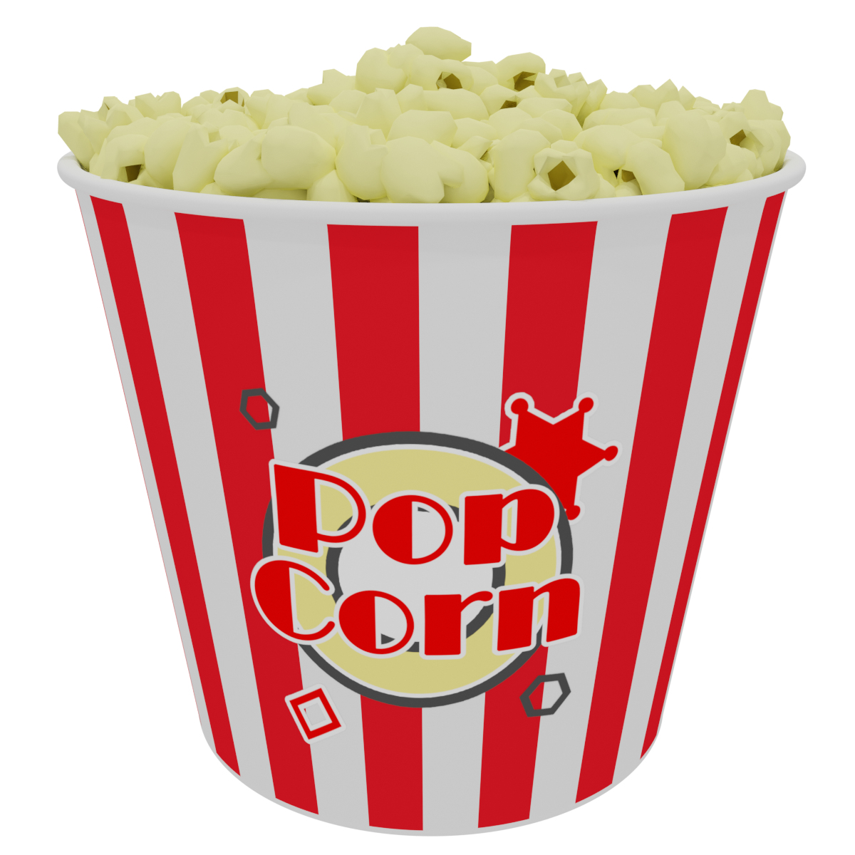 3D popcorn bucket model - TurboSquid 1701540
