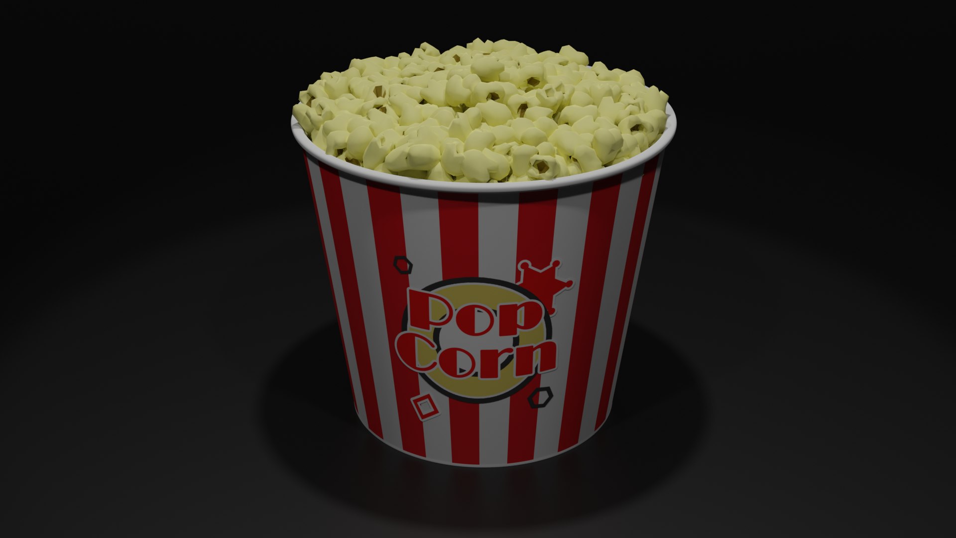 3D Popcorn Bucket Model - TurboSquid 1701540