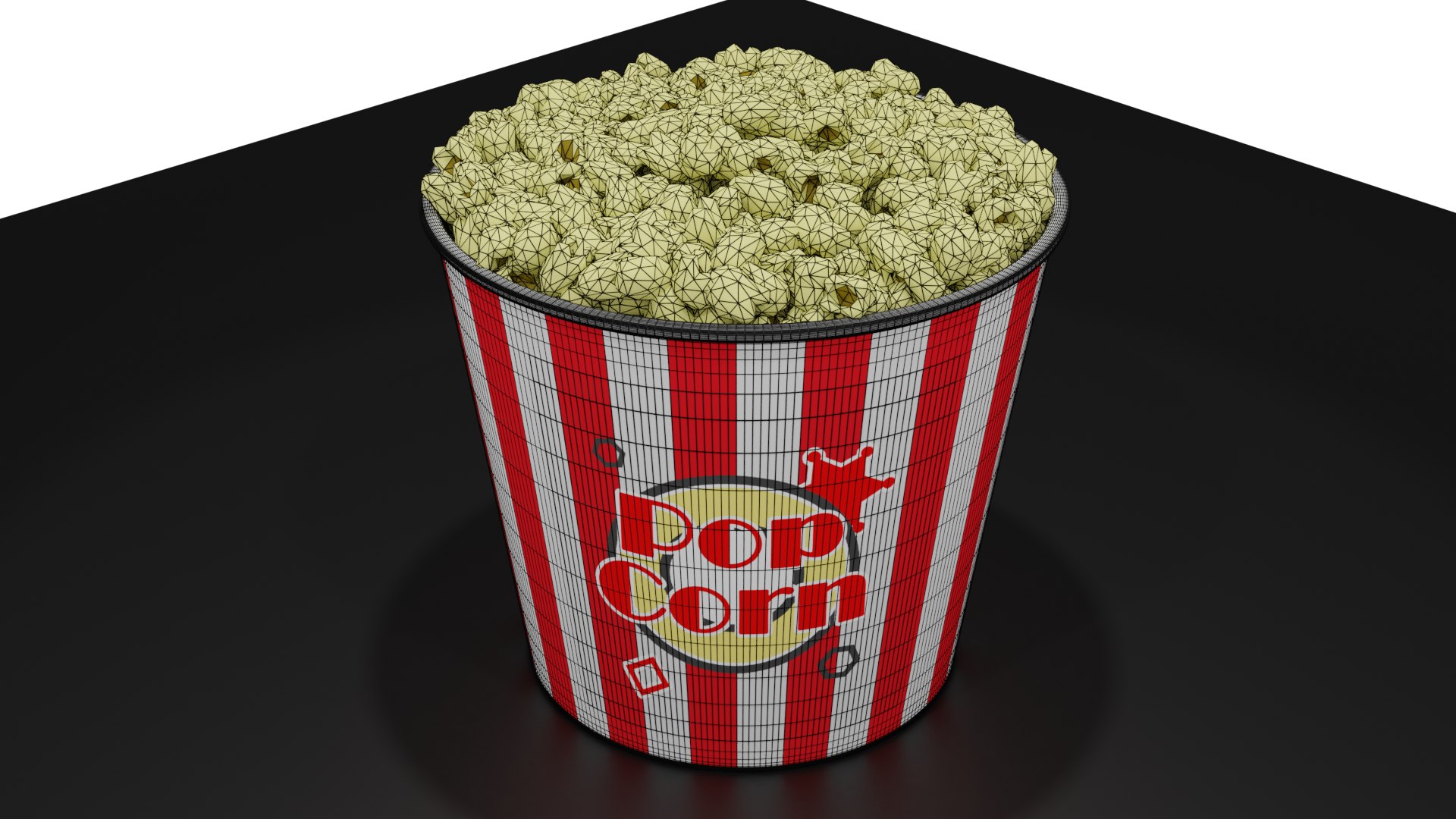 3D Popcorn Bucket Model - TurboSquid 1701540