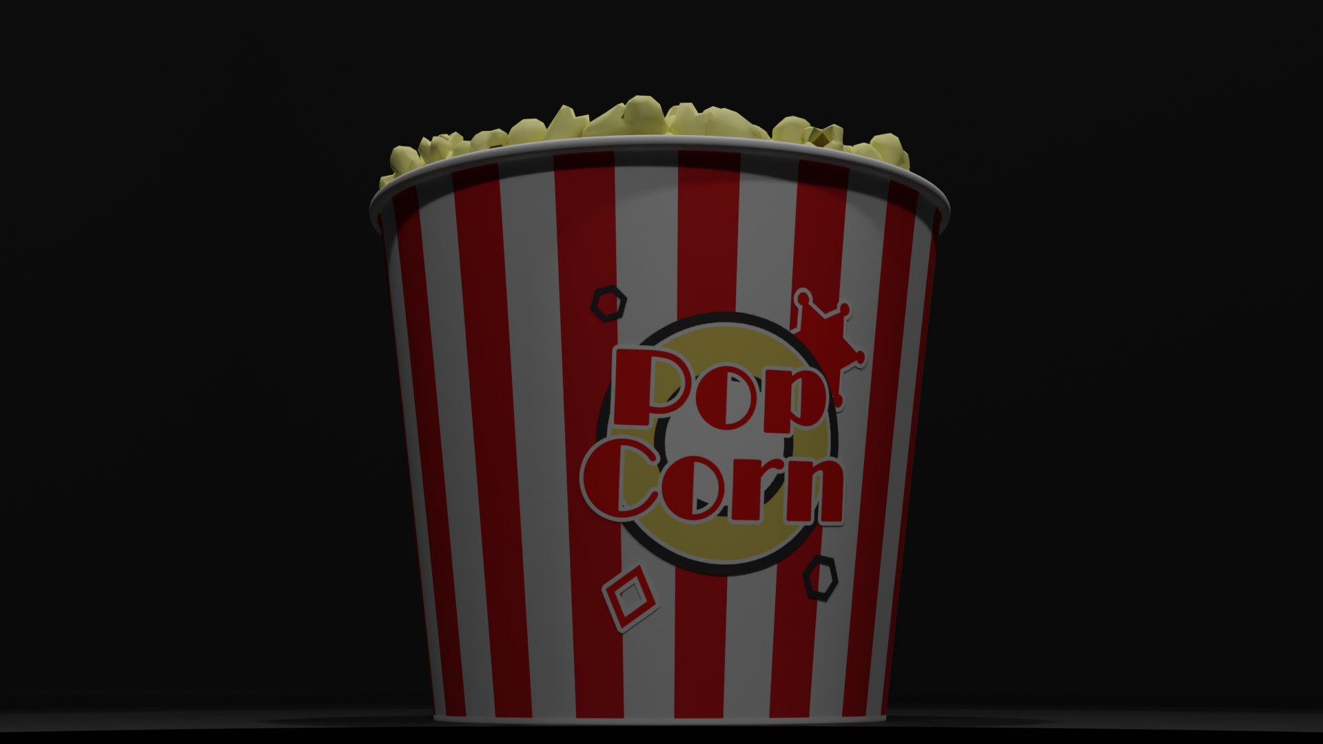 3D Popcorn Bucket Model - TurboSquid 1701540