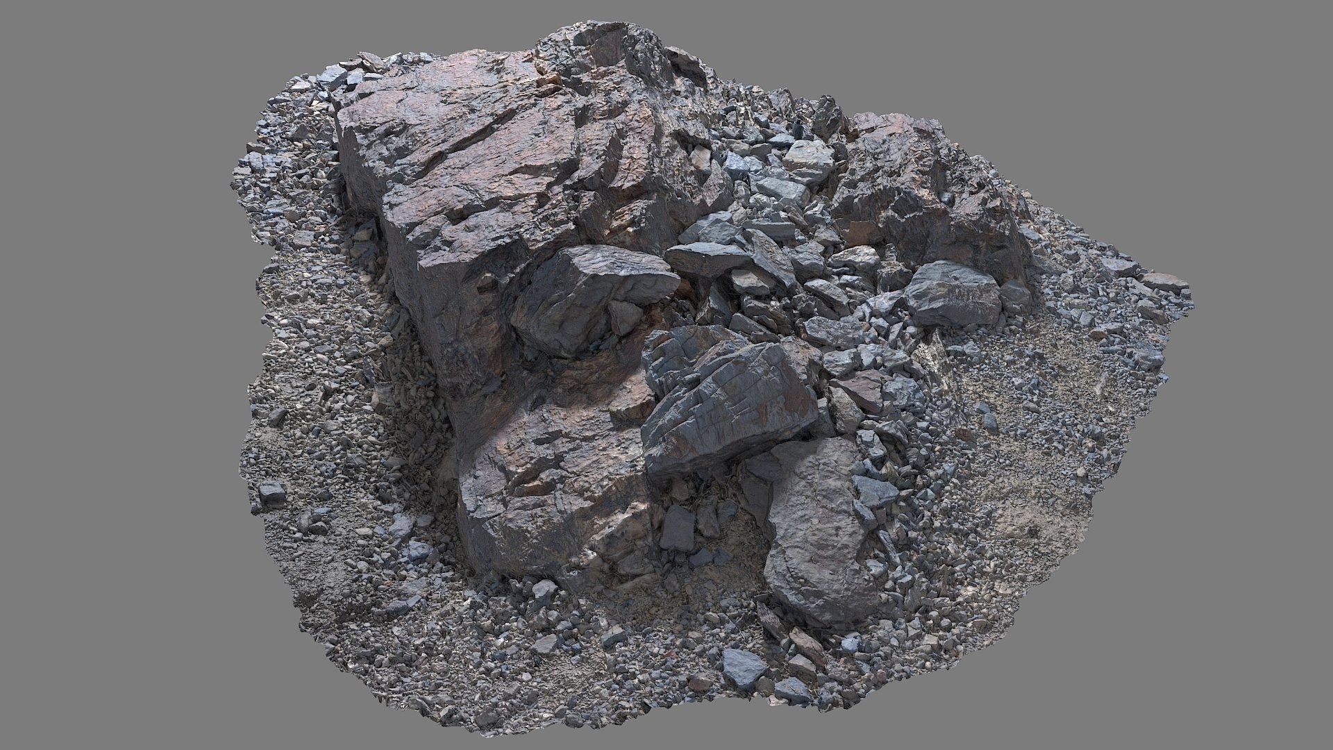 3D Assembly Ground Rock 33 - TurboSquid 2003870