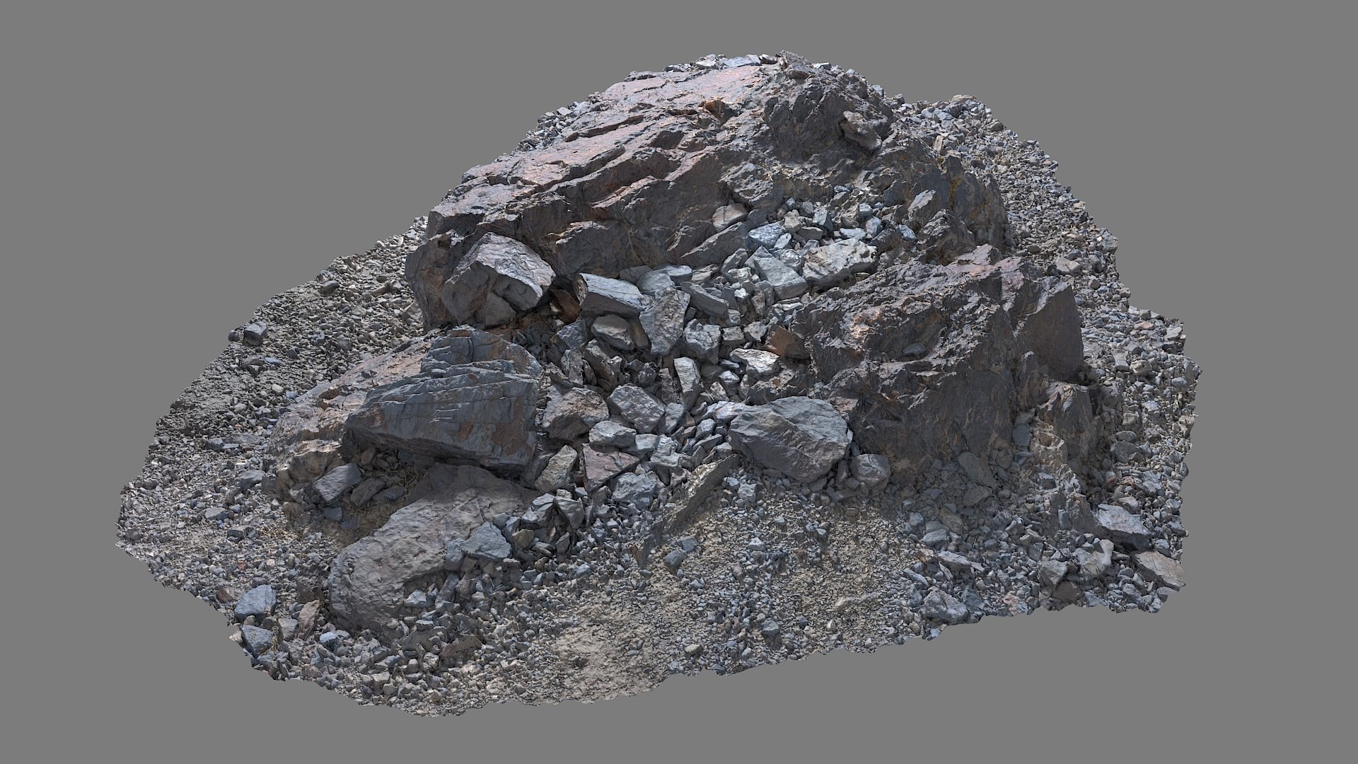 3D Assembly Ground Rock 33 - TurboSquid 2003870