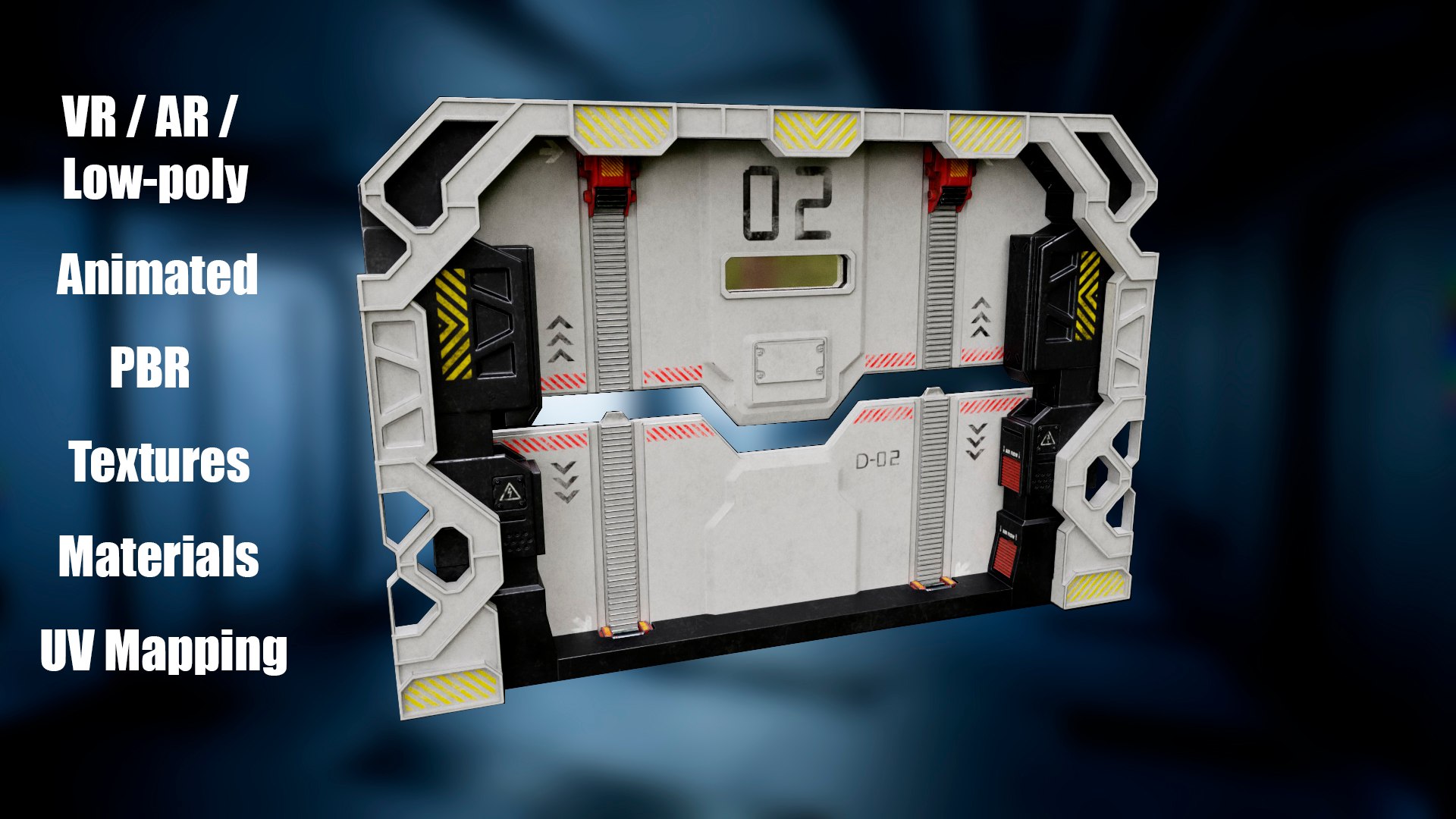 Scifi Space Base Door 3D Model PBR 3D Model - TurboSquid 1846789