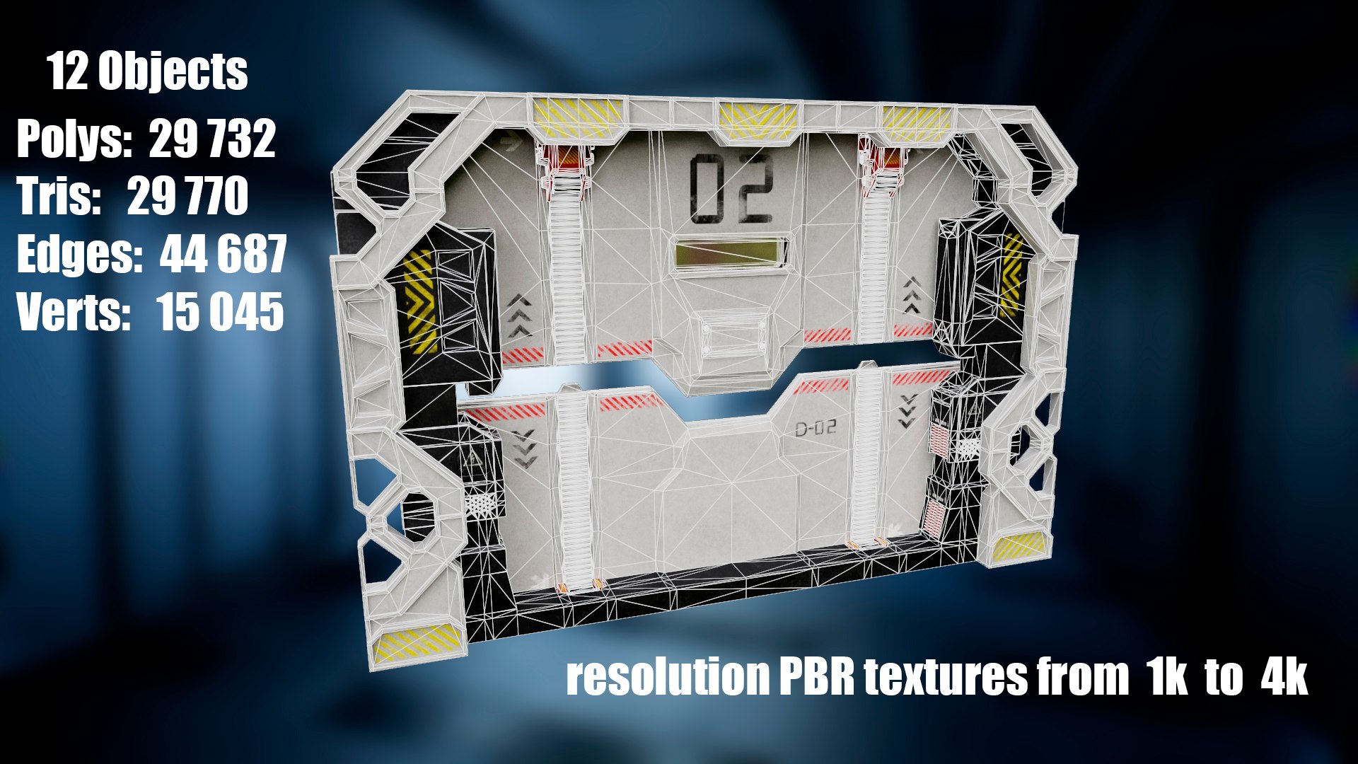 Scifi Space Base Door 3D Model PBR 3D Model - TurboSquid 1846789