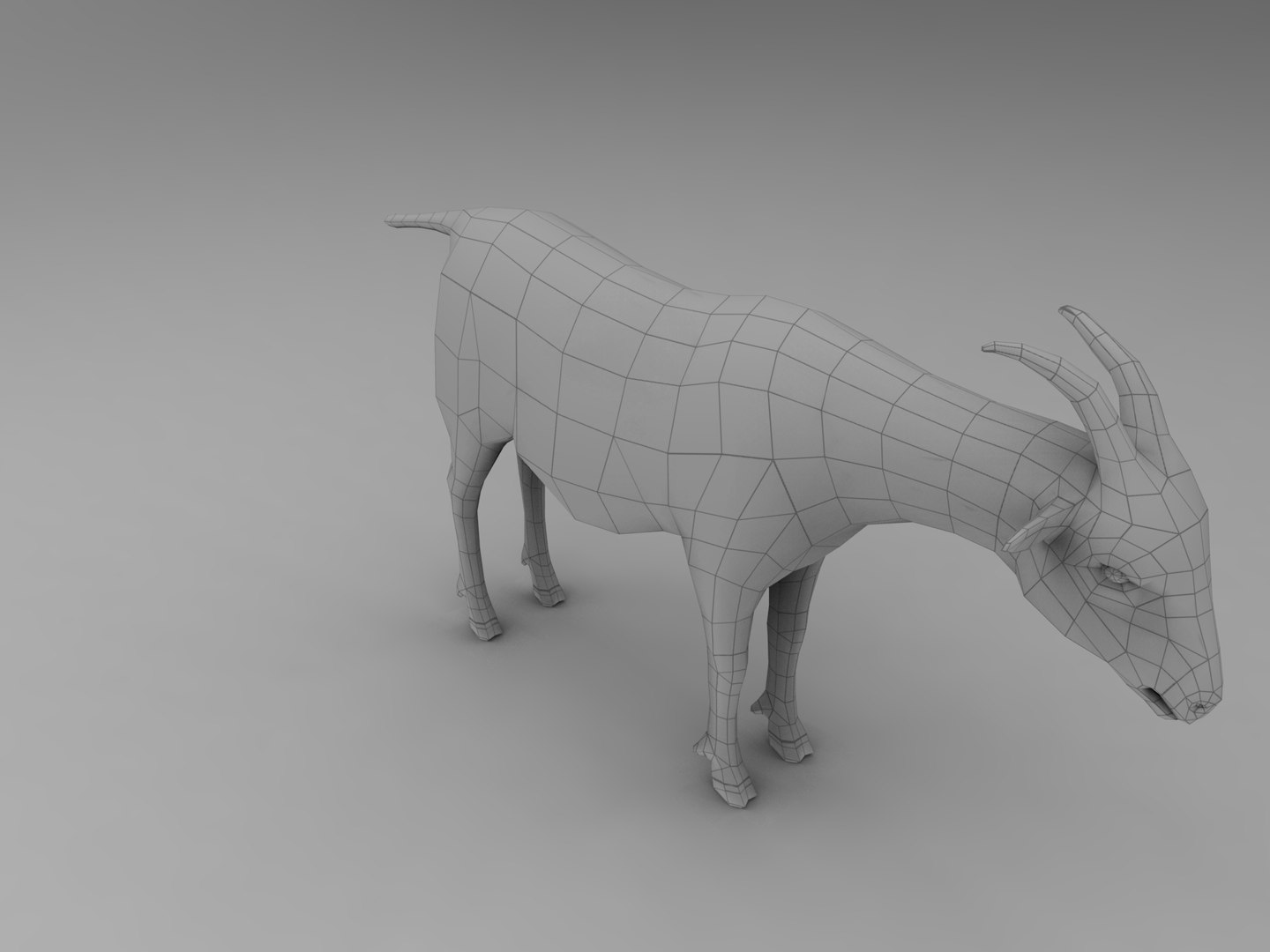 3d goat ready