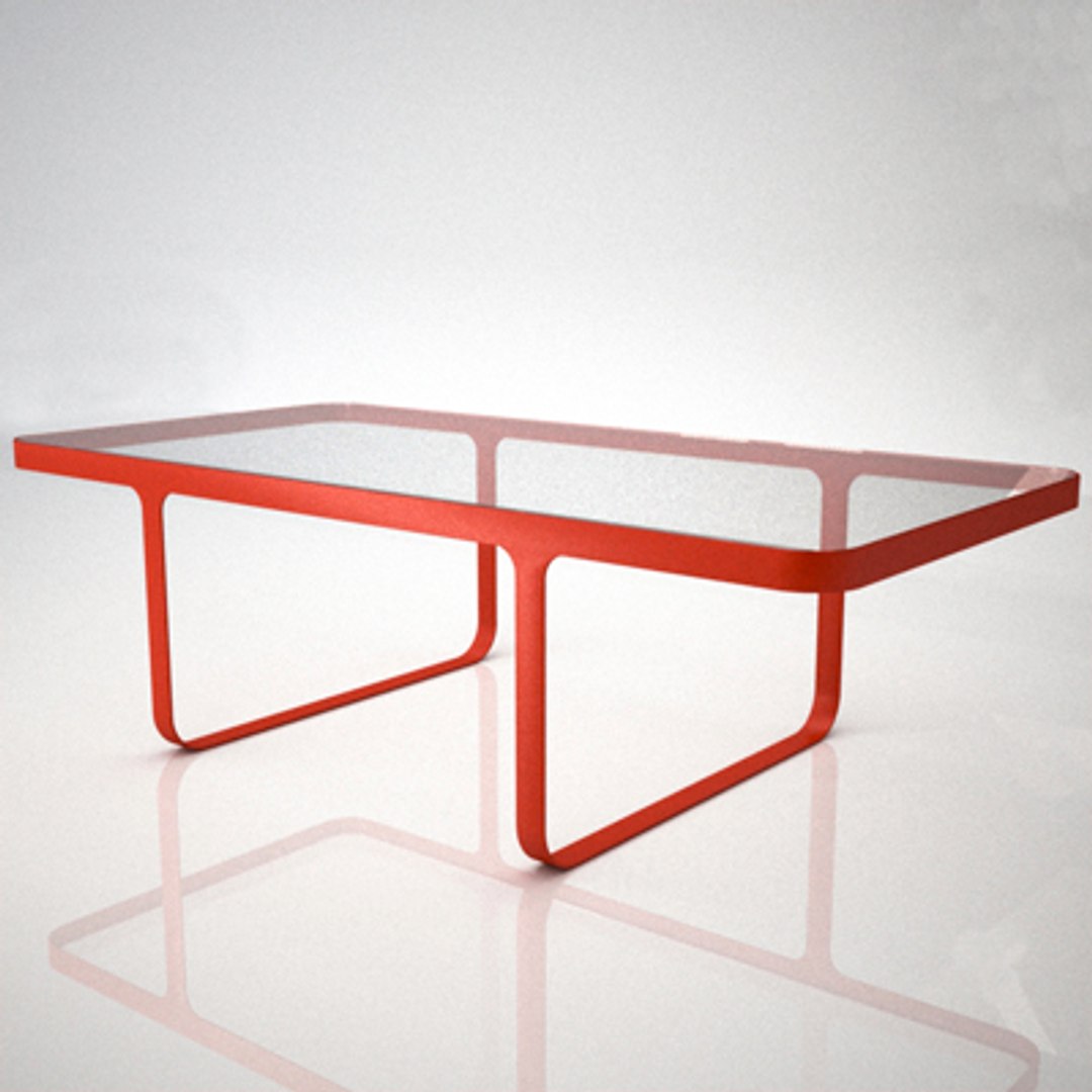 3d trace coffee table model