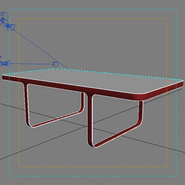 3d trace coffee table model