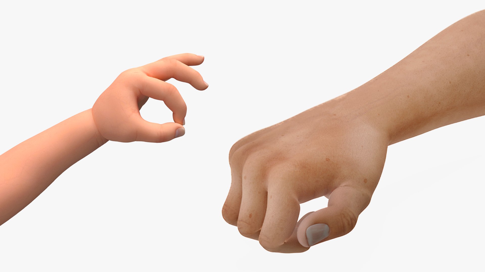 3D Man And Baby Hands Collection - TurboSquid 2413894