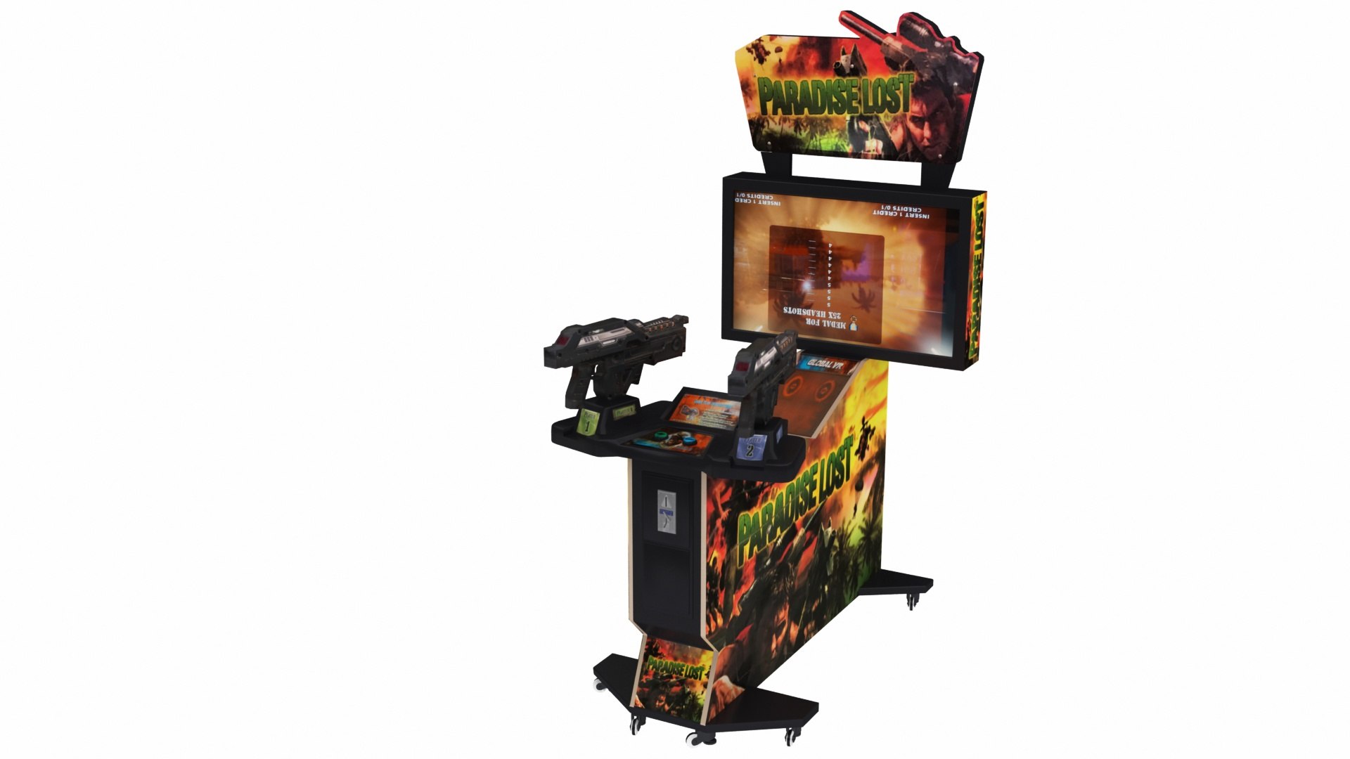 3D Arcade Weapon Machine - TurboSquid 1497934