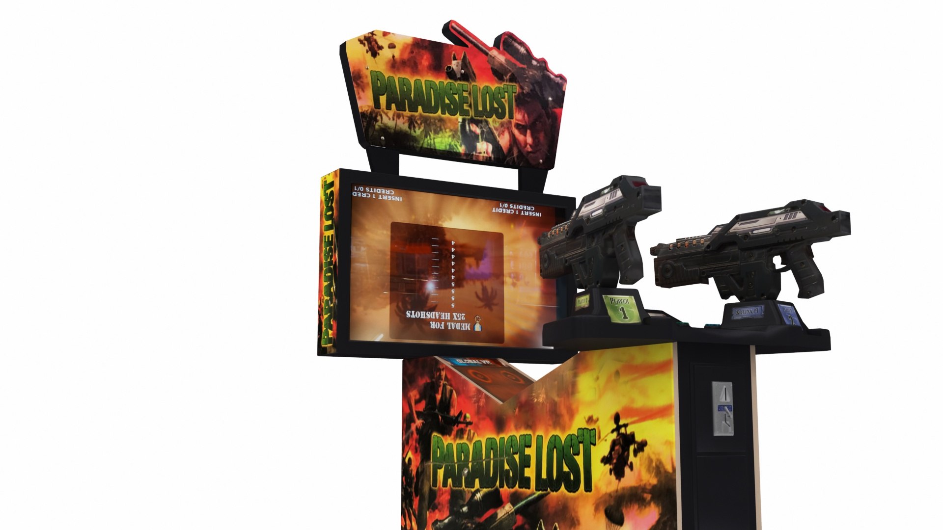 3D Arcade Weapon Machine - TurboSquid 1497934