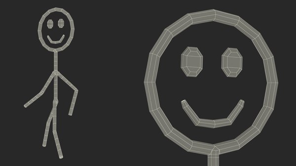 modelo 3d Figura Caminante Stickman Rojo - TurboSquid 2079990