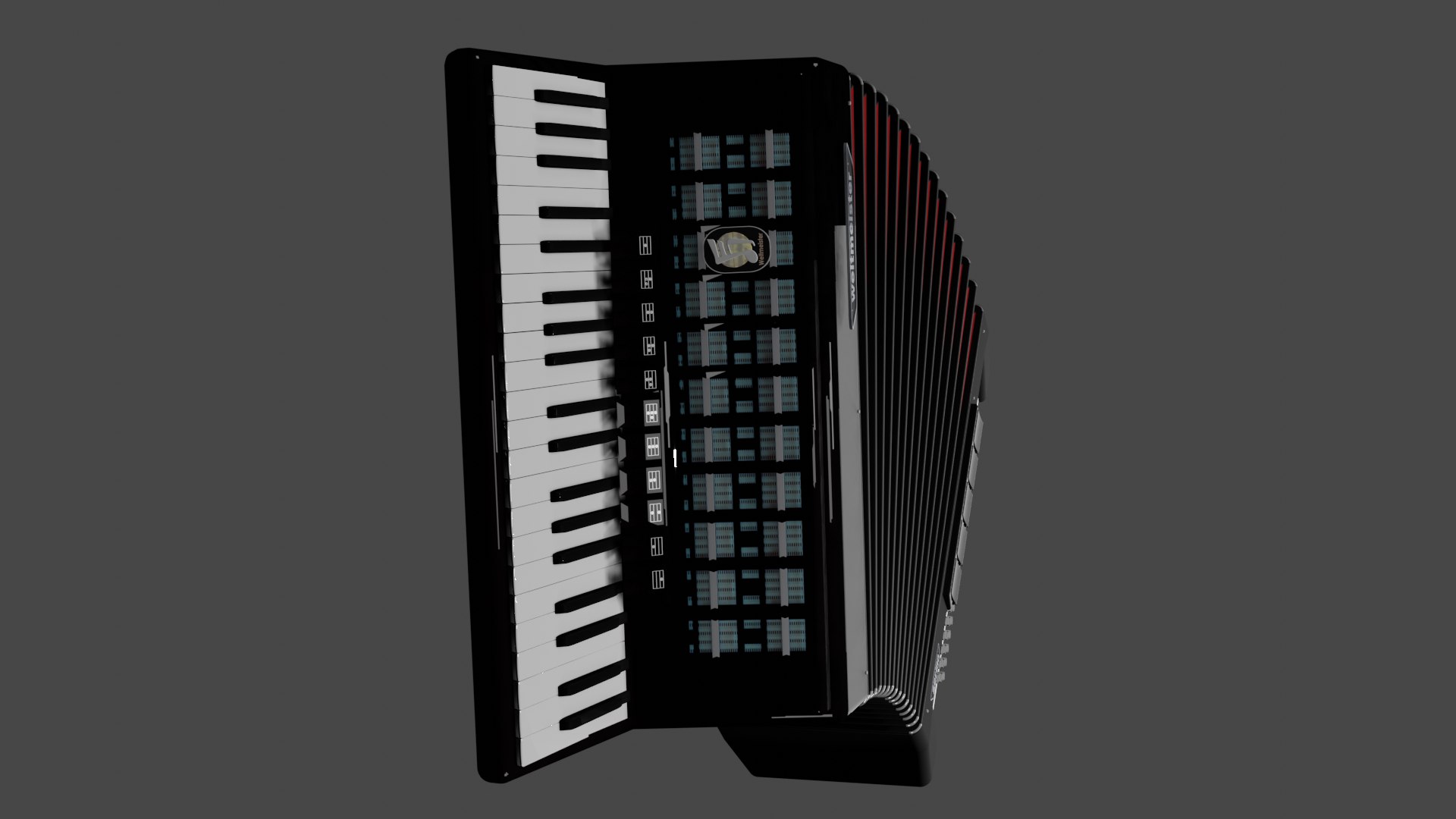 Accordion Harmonika Akkordeon Open 3D Model - TurboSquid 2150637