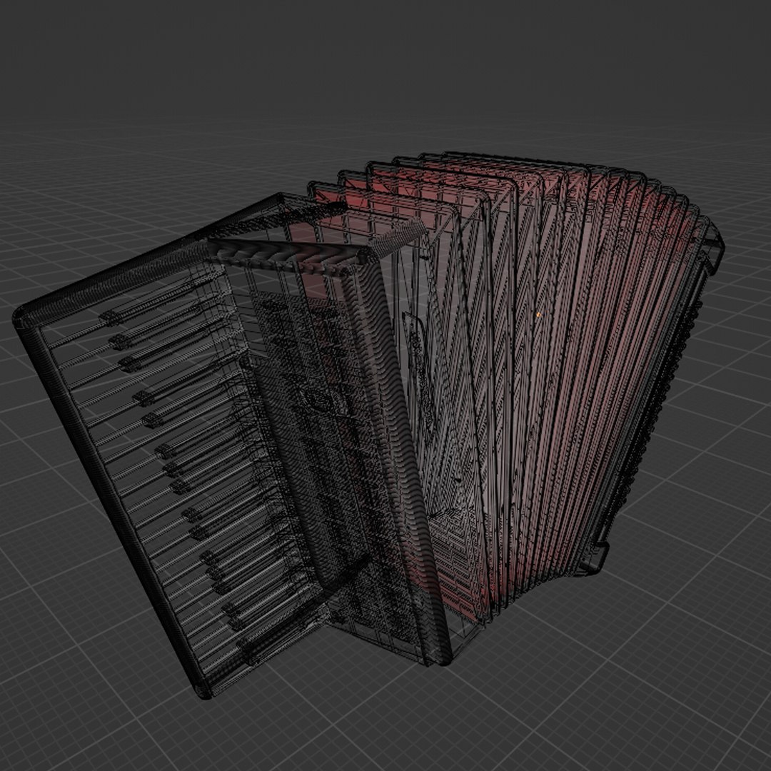 Accordion Harmonika Akkordeon Open 3D Model - TurboSquid 2150637