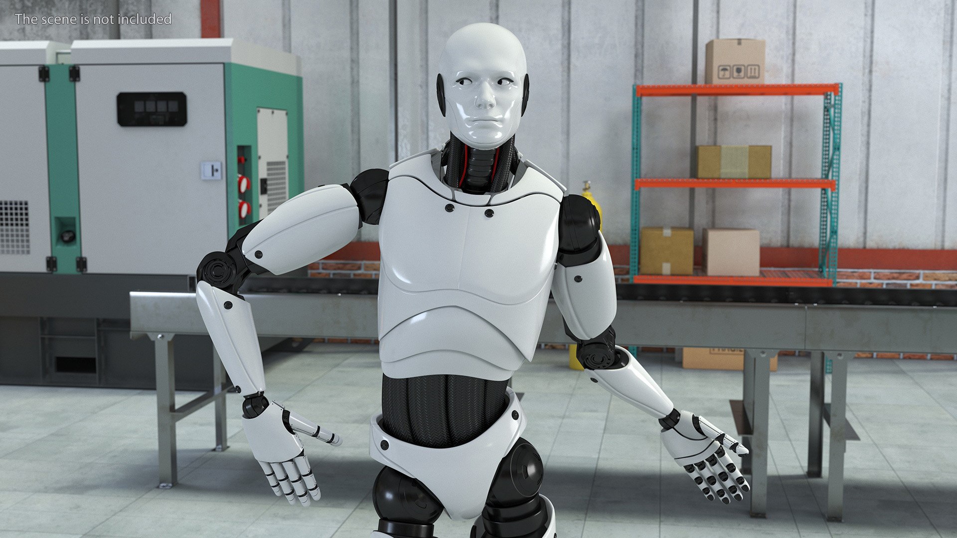 Male Cyborg Rigged 3D Model - TurboSquid 2107360