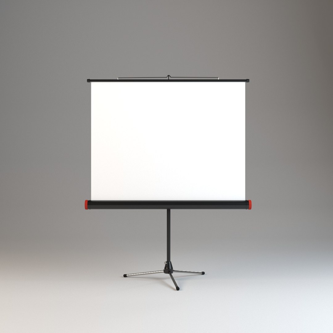 3D Office Projection Screen - TurboSquid 1342014