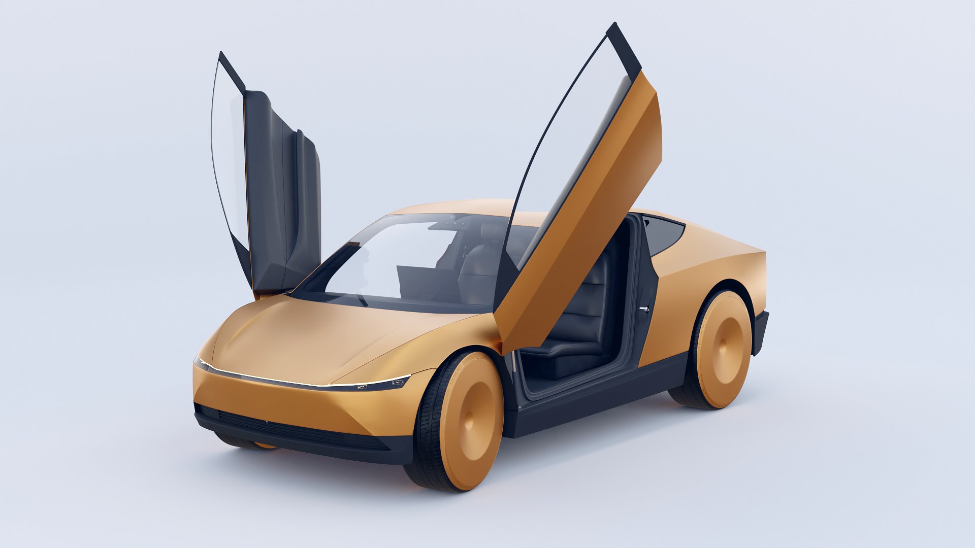 3D Model Tesla Robo Taxi - TurboSquid 2294529