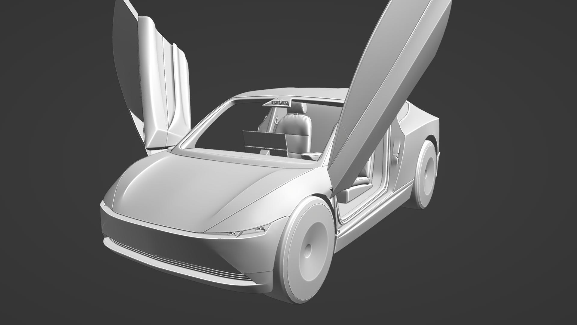 3D Model Tesla Robo Taxi - TurboSquid 2294529