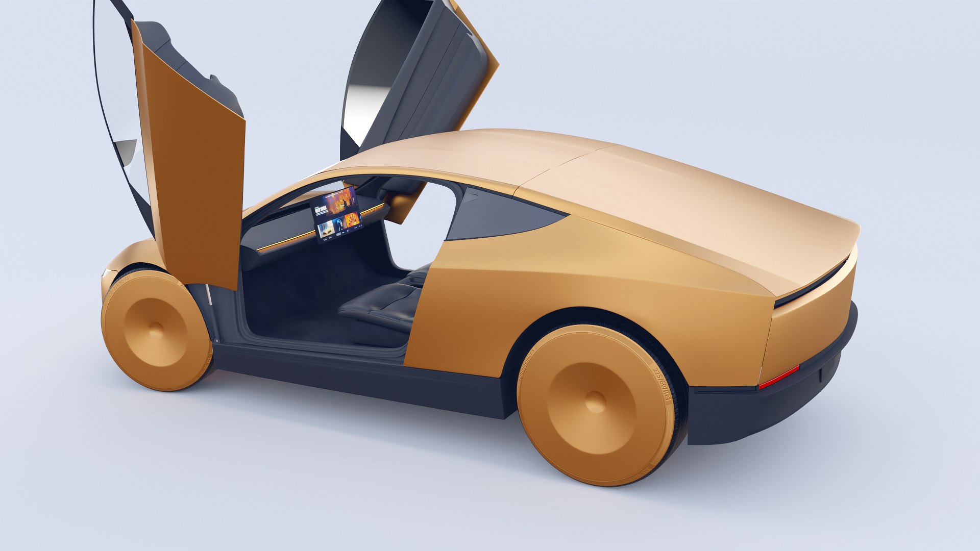 3D Model Tesla Robo Taxi - TurboSquid 2294529