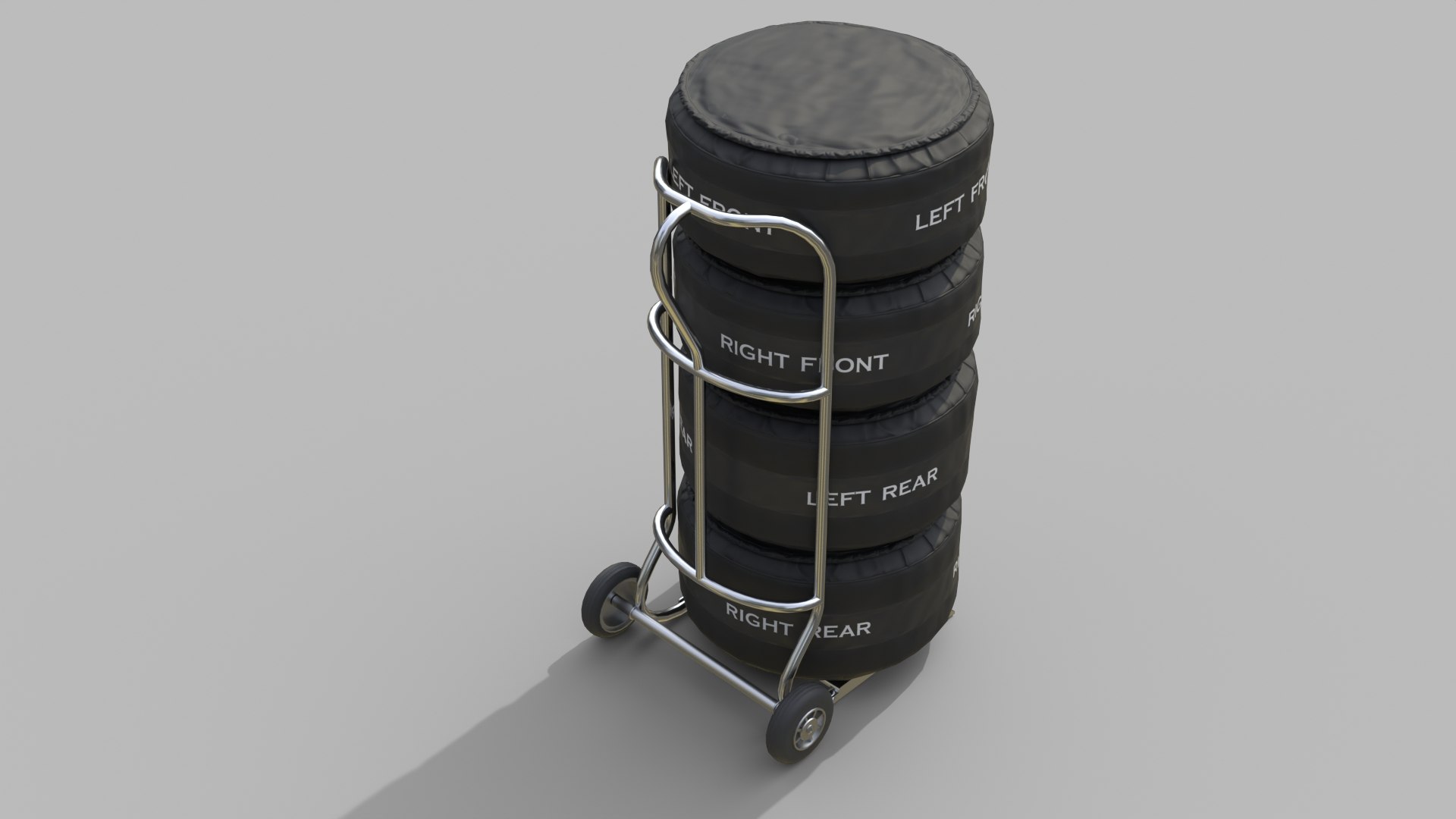 Trolley With Tire Heating Blankets 1 3D Model - TurboSquid 2293617