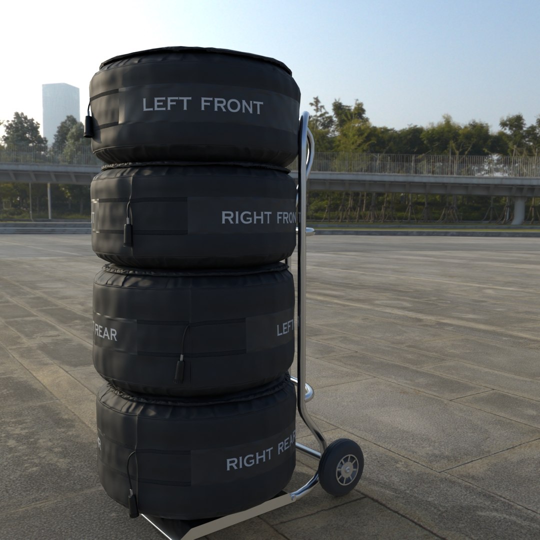 Trolley With Tire Heating Blankets 1 3D Model - TurboSquid 2293617