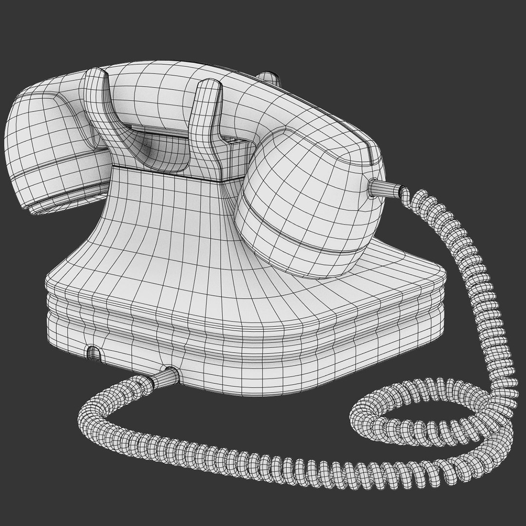 Retro Style Telephones Pack 3d Dxf