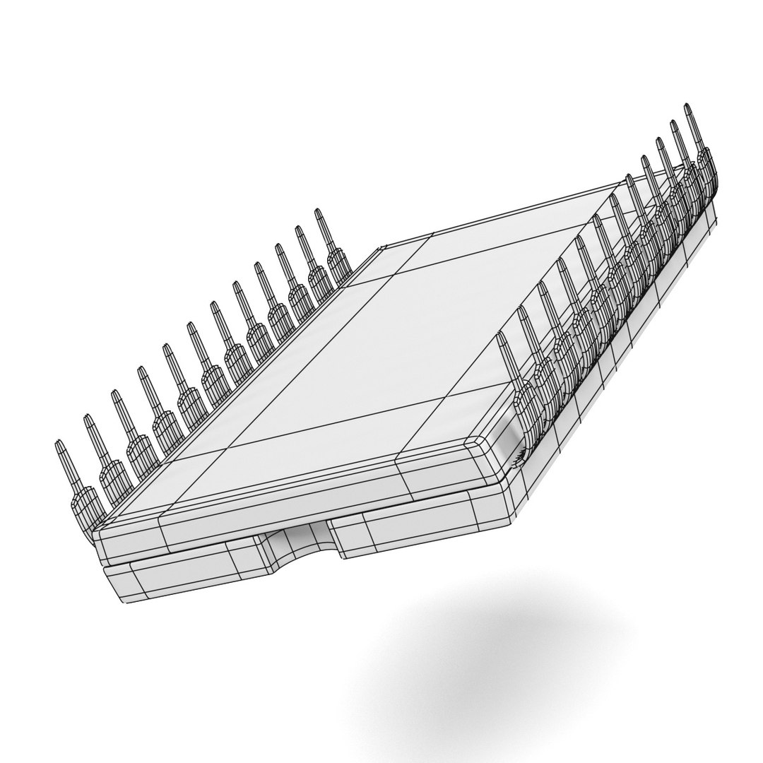 Computer Chip 3d Model