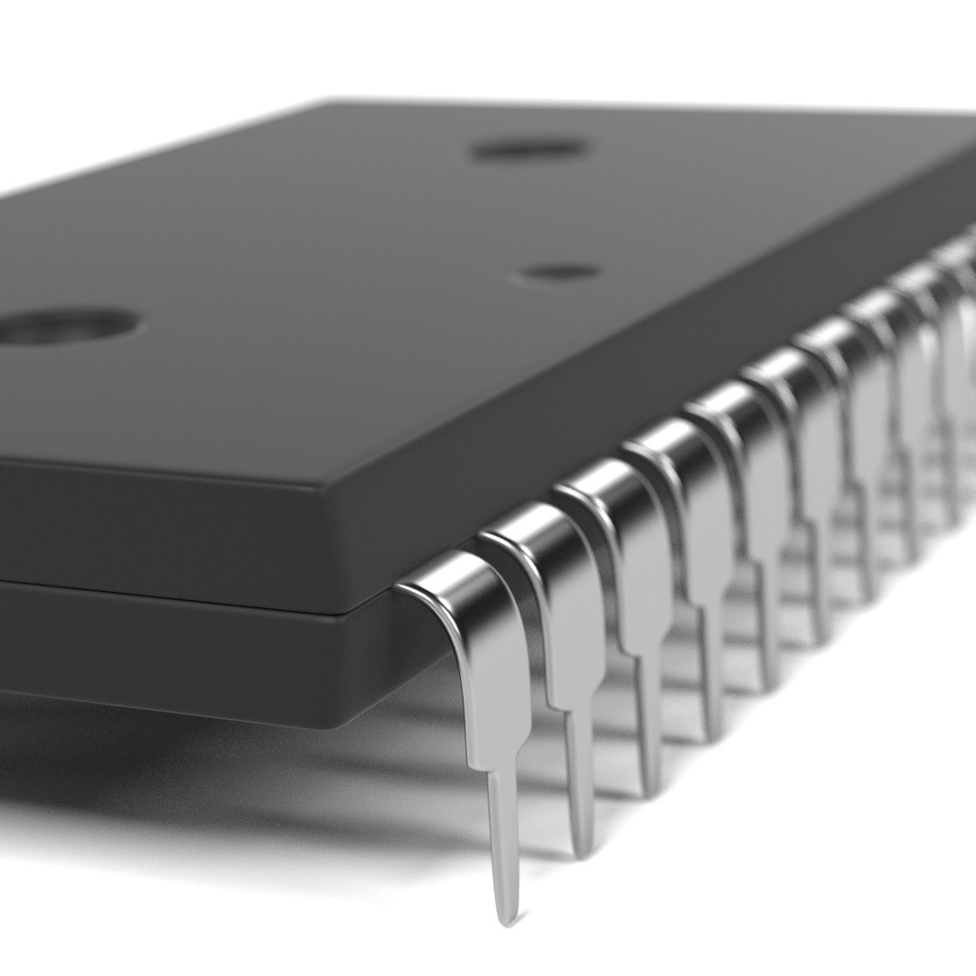 Computer Chip 3d Model