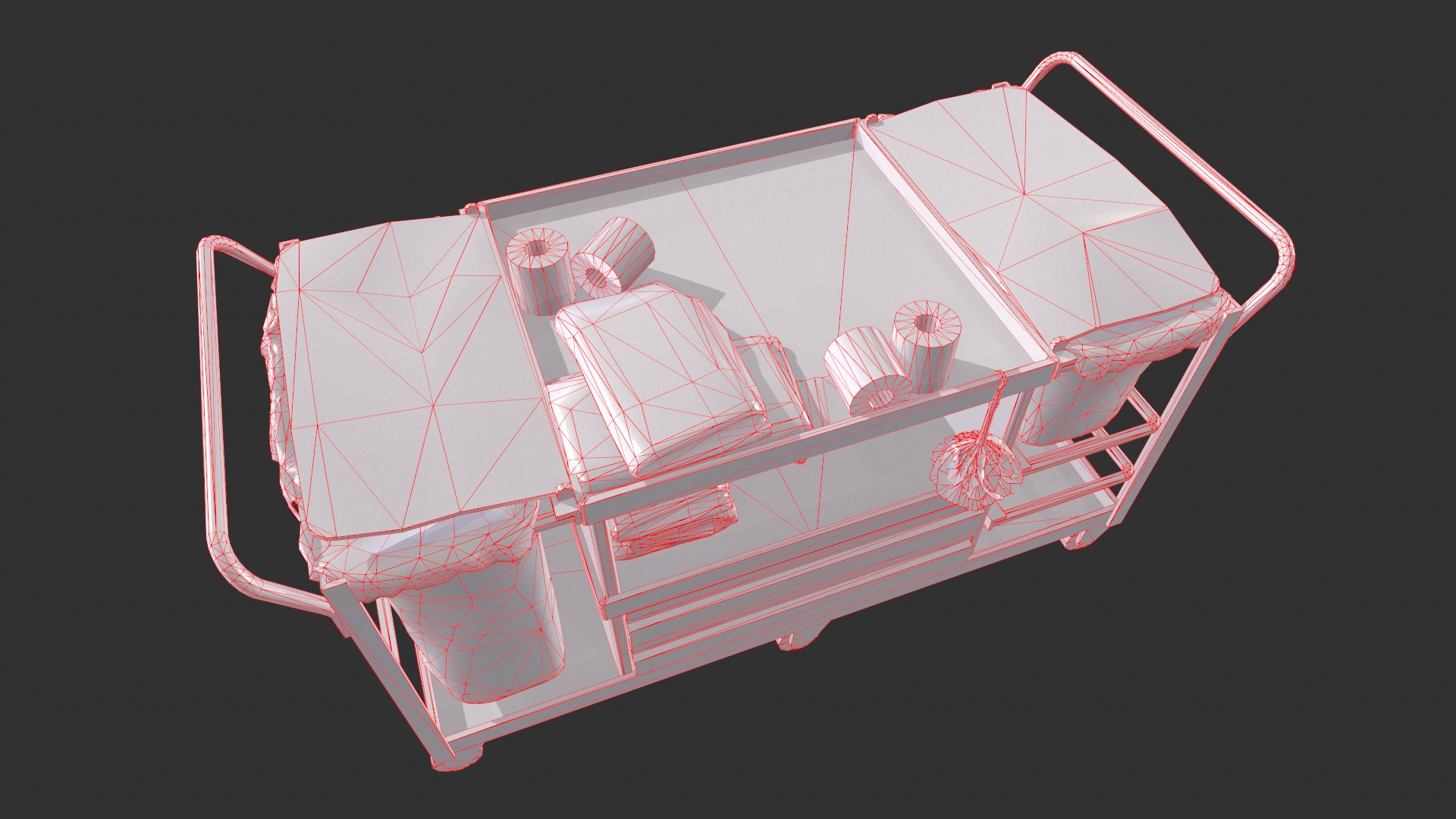 3D Cleaning Cart - TurboSquid 1808658