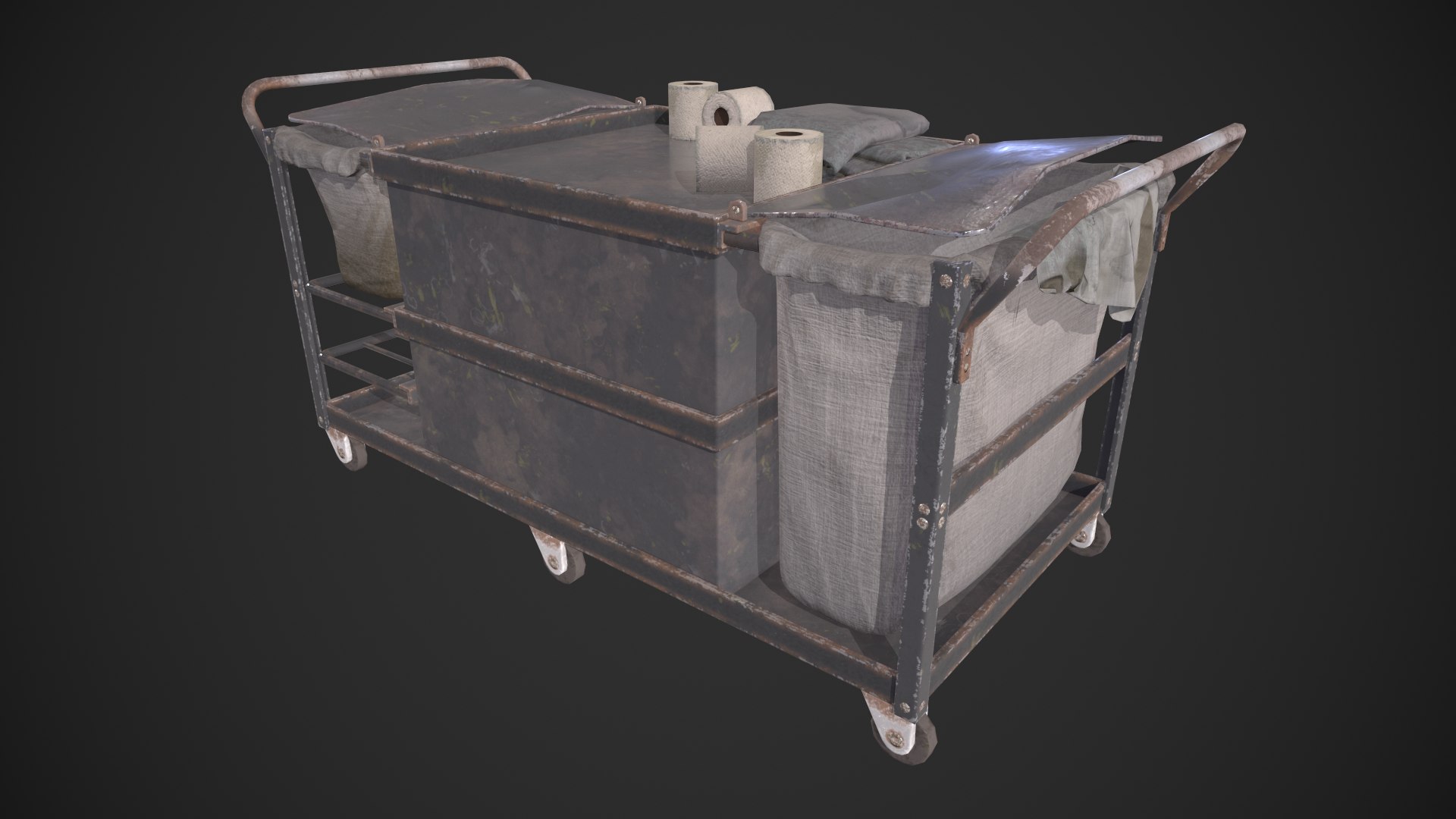 3D Cleaning Cart - TurboSquid 1808658