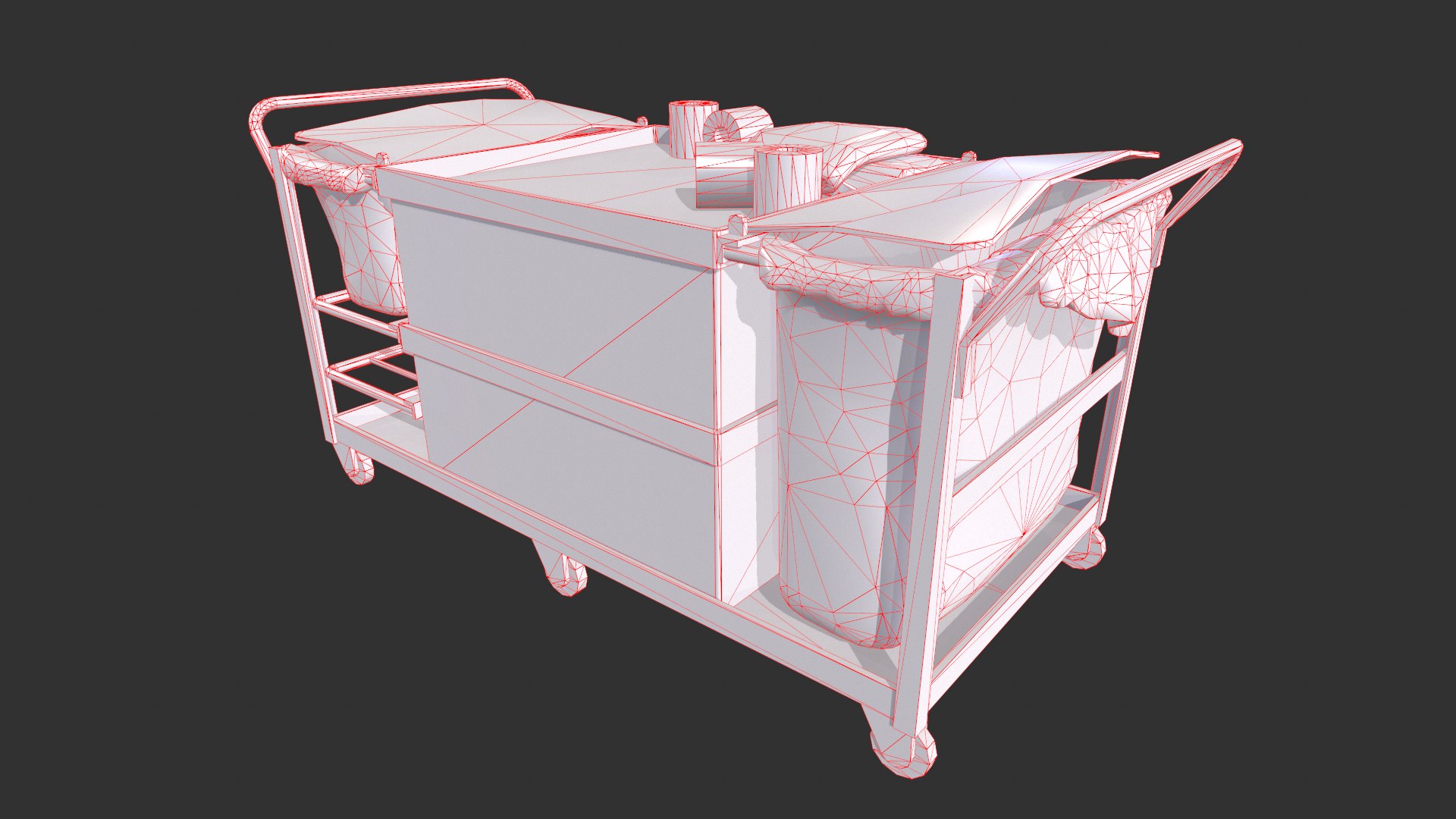 3D Cleaning Cart - TurboSquid 1808658