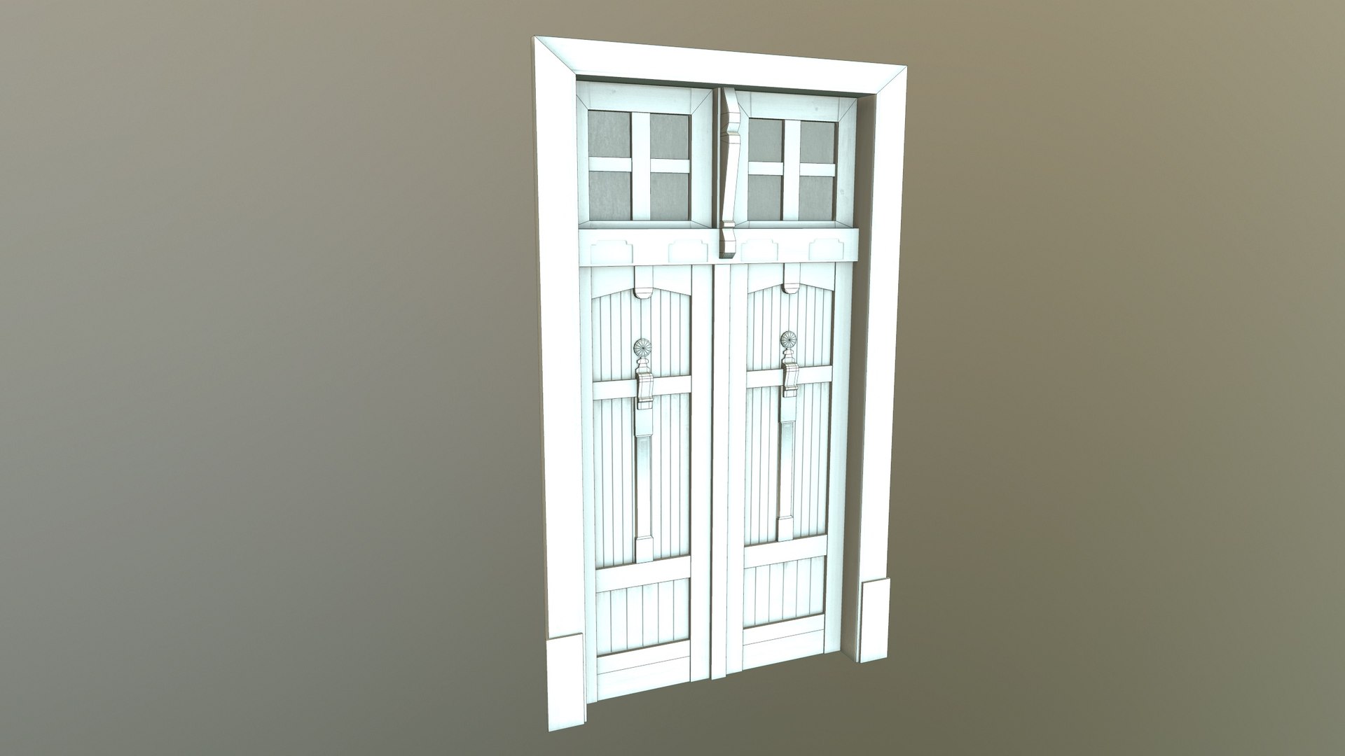 Low-poly Door Model - TurboSquid 1385050