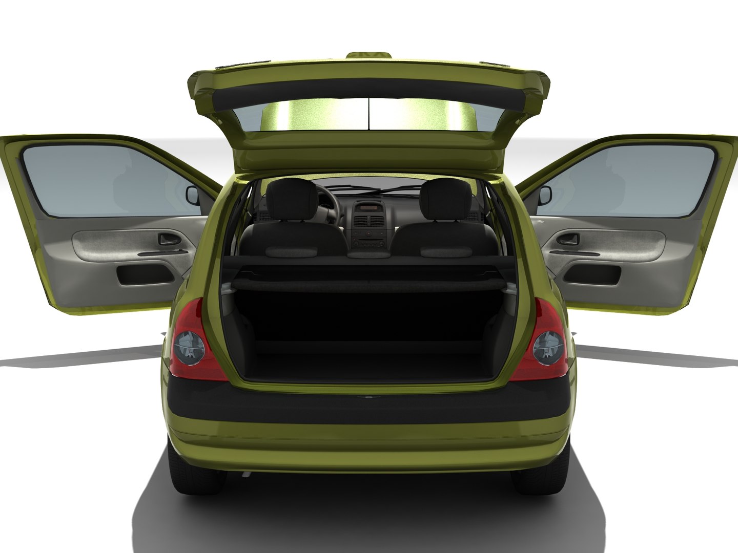 Renault Clio II 2001 With Interior Model - TurboSquid 2154857