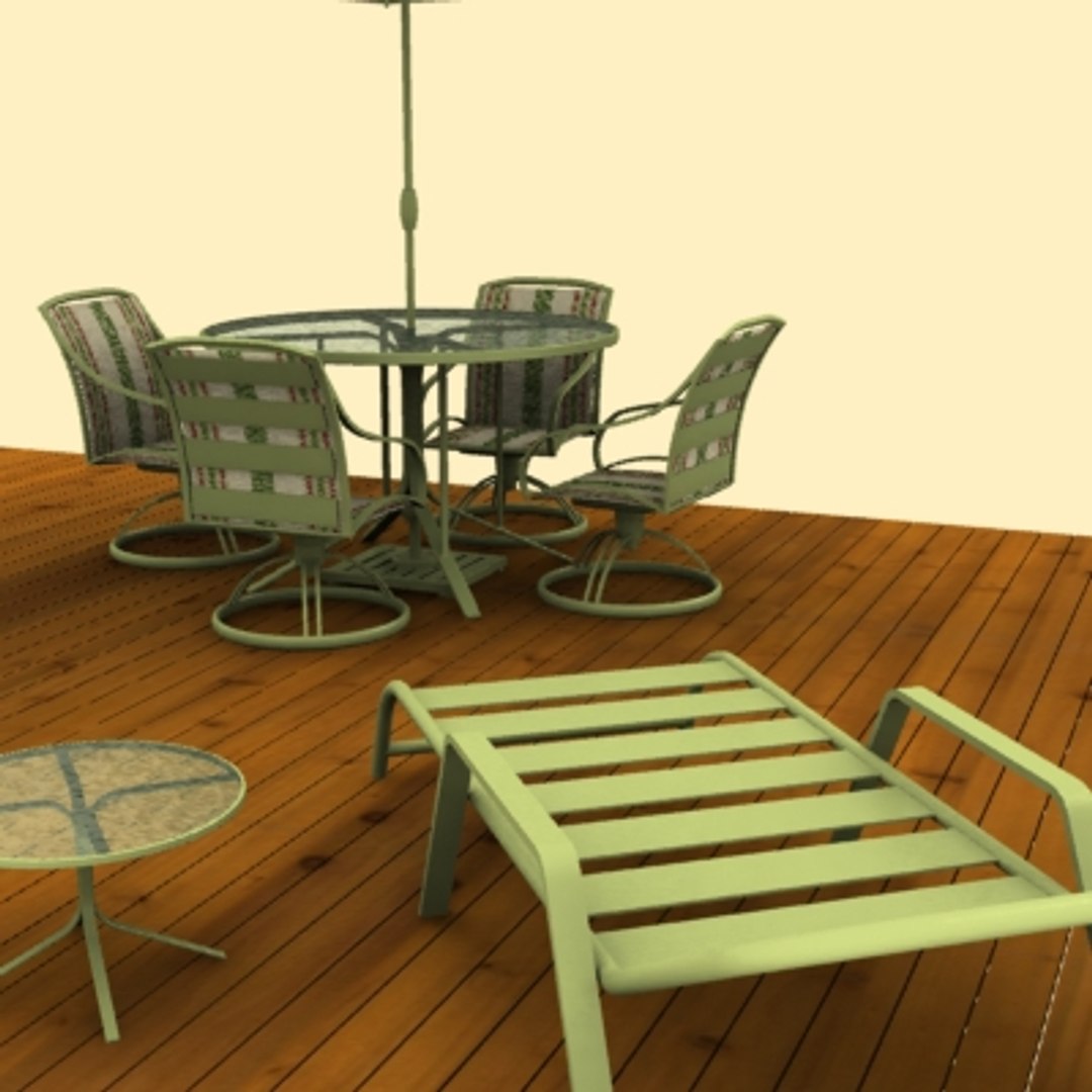 3d Patio Furniture Model