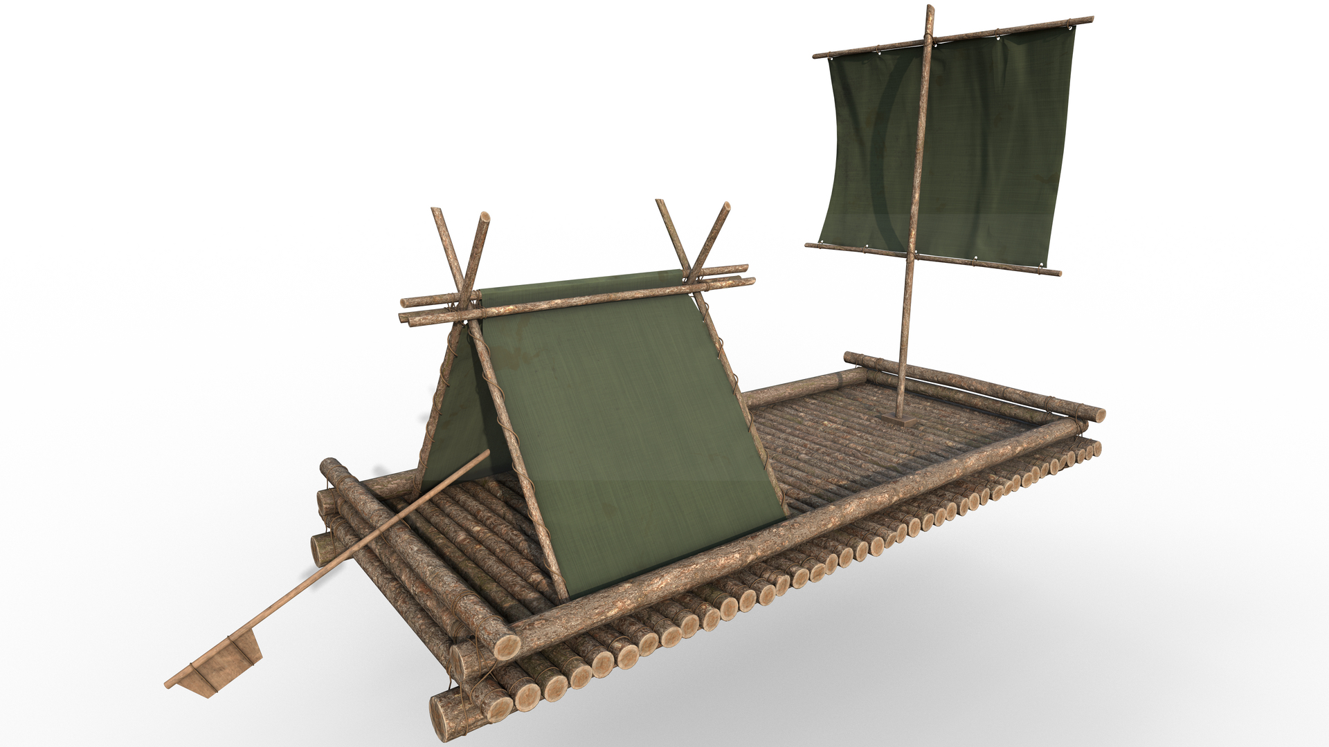 modelo 3d Balsa de madera v1 con PBR 4K 8K - TurboSquid 1729345