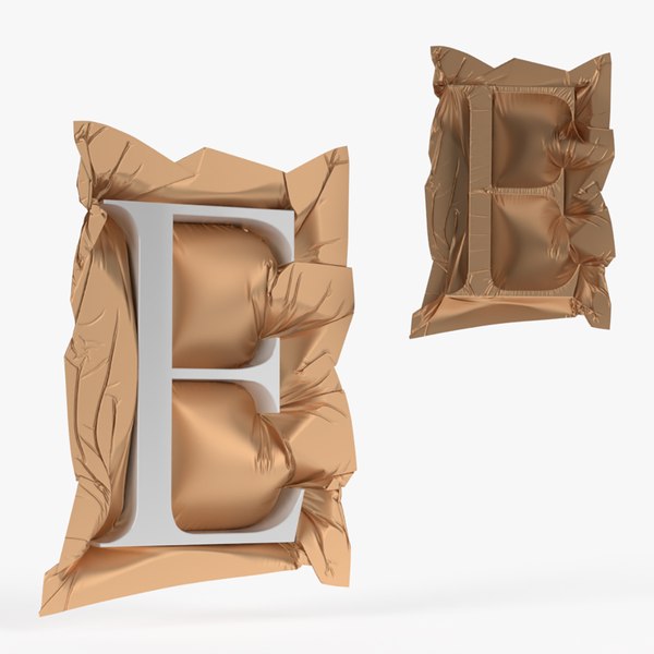 Letter e fabric draped 3D model - TurboSquid 1711023