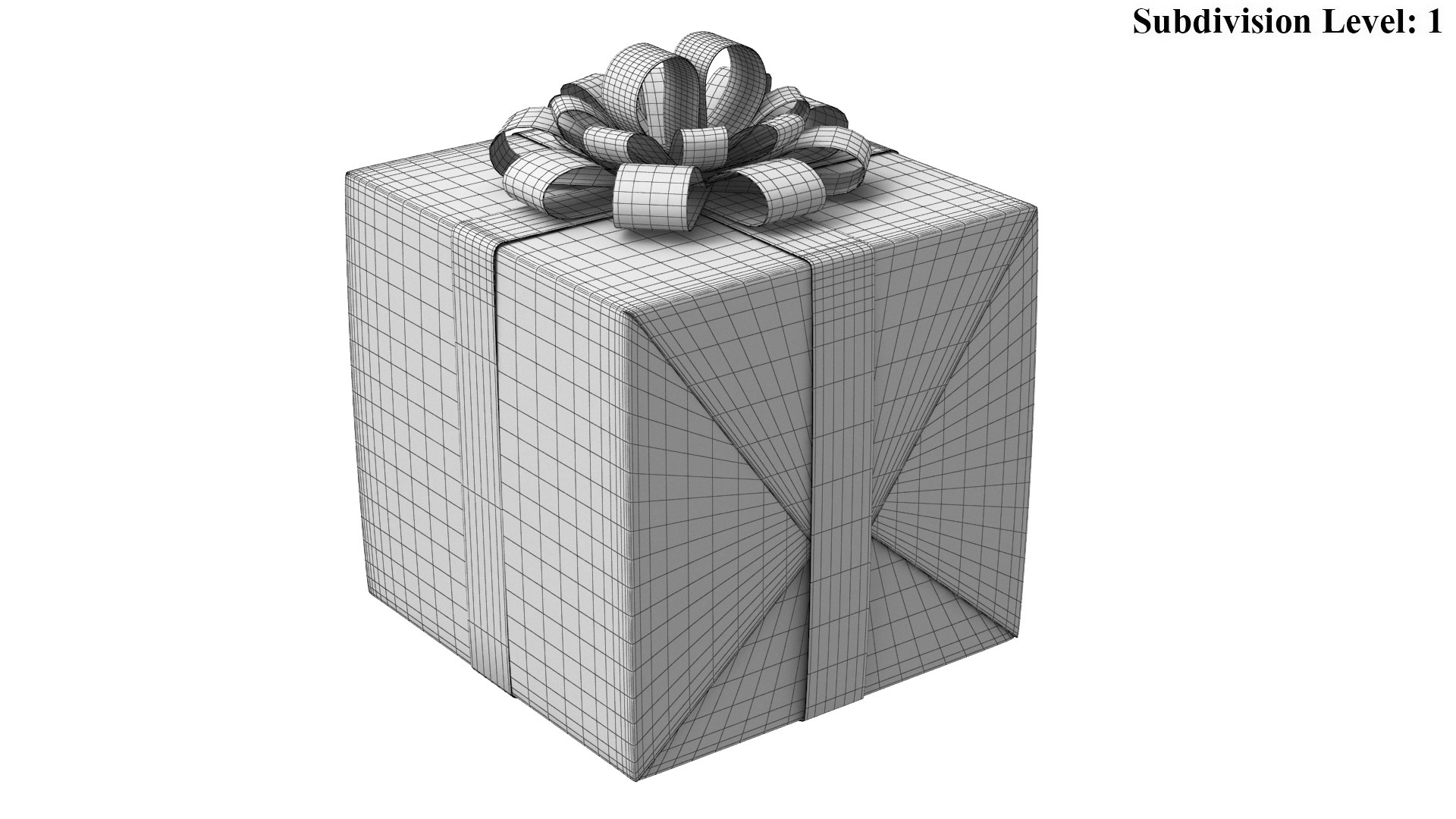 3D Model Detailed Gift Box 07 - TurboSquid 2162695